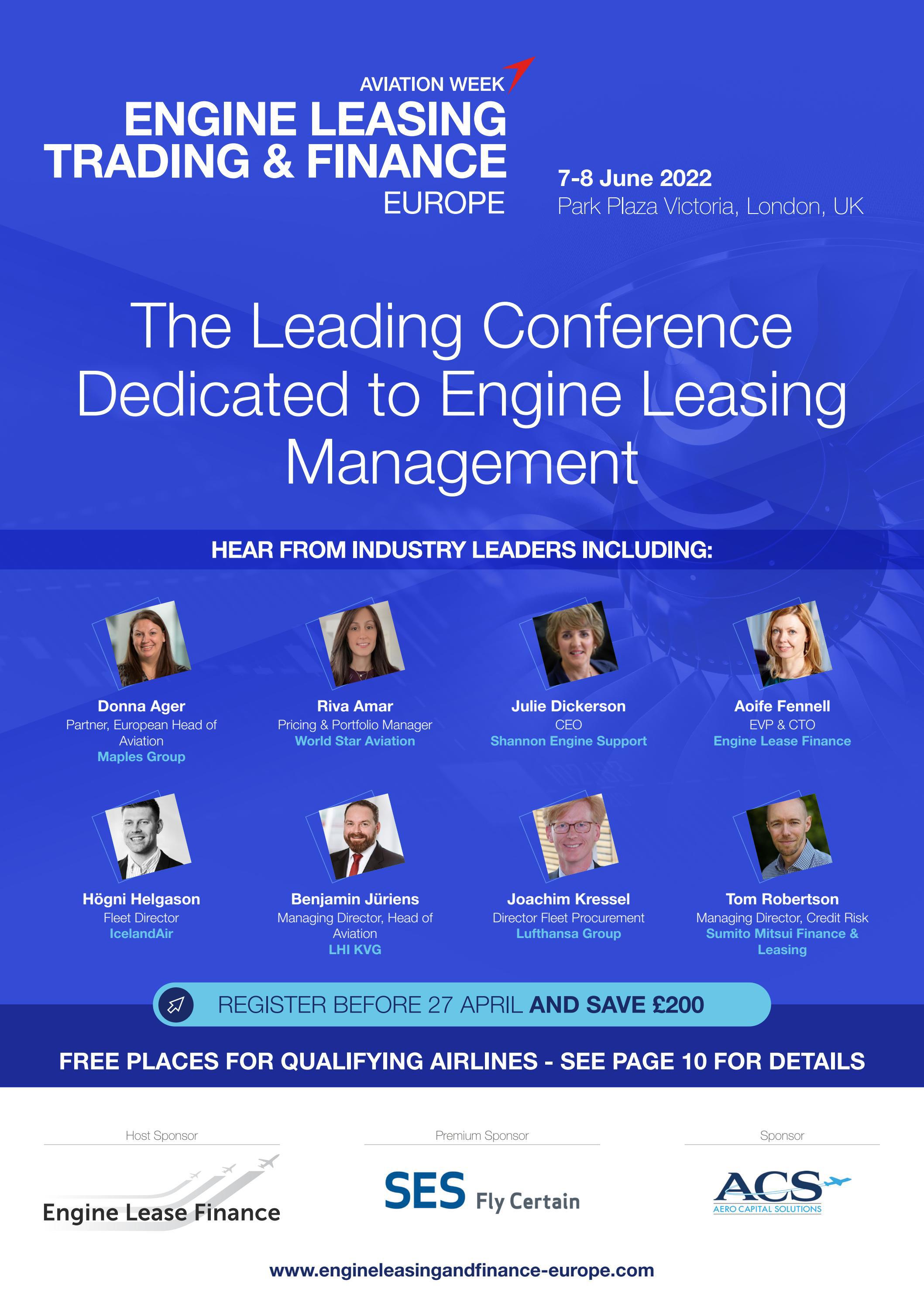 Engine Leasing, Trading & Finance Europe 2022 Brochure by AviationWeek ...