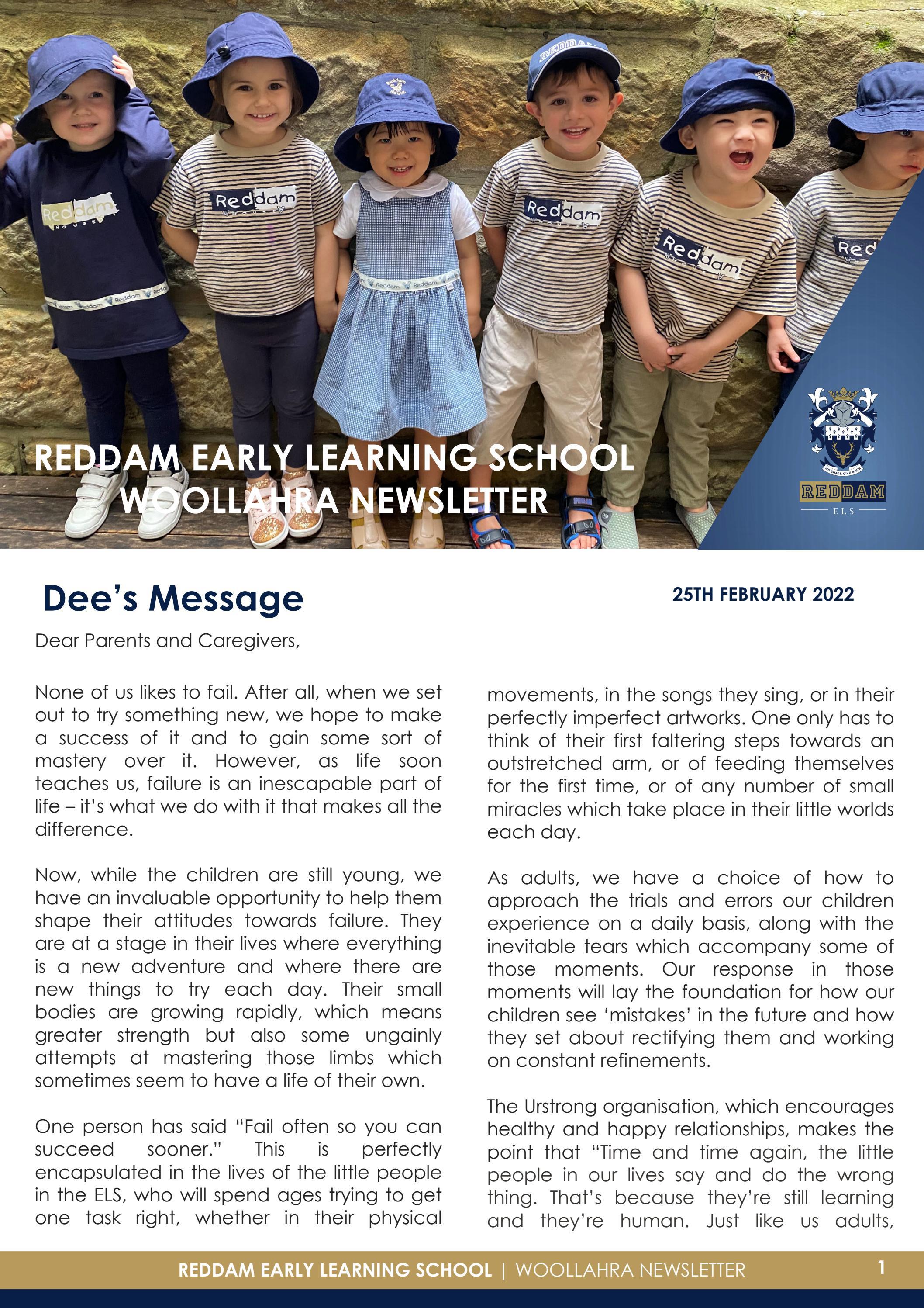 Reddam Early Learning School Newsletter - Woollahra Vol 22 Issue 5 by ...