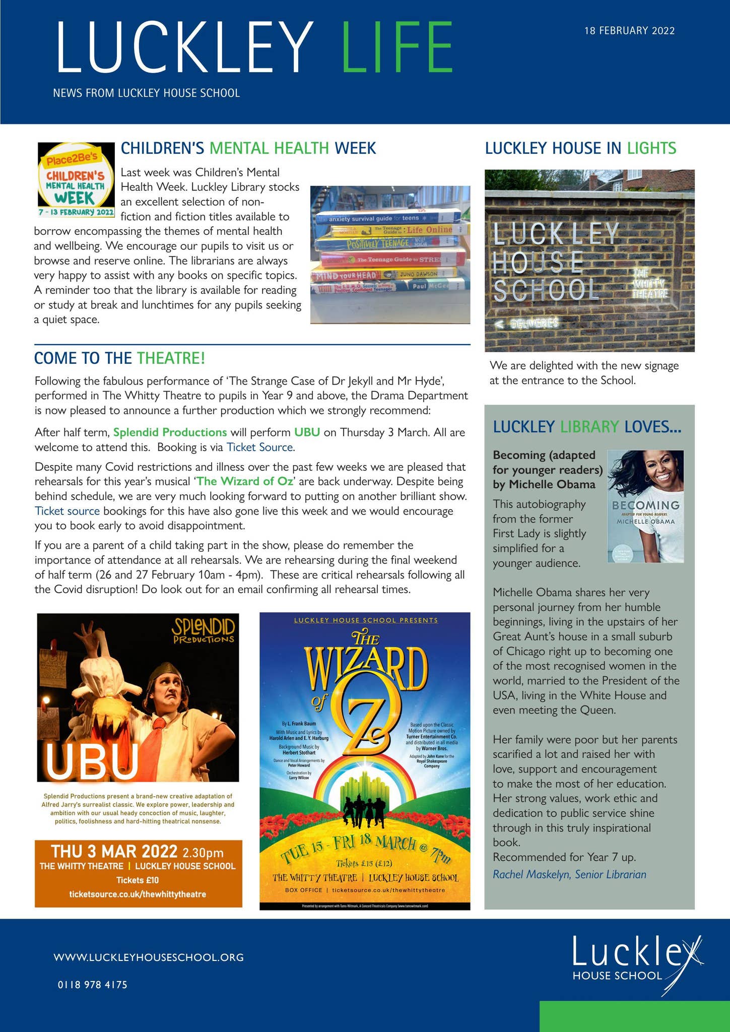 Luckley Life, Weekly News - 18 Feb 2022 by Luckley House School - Issuu