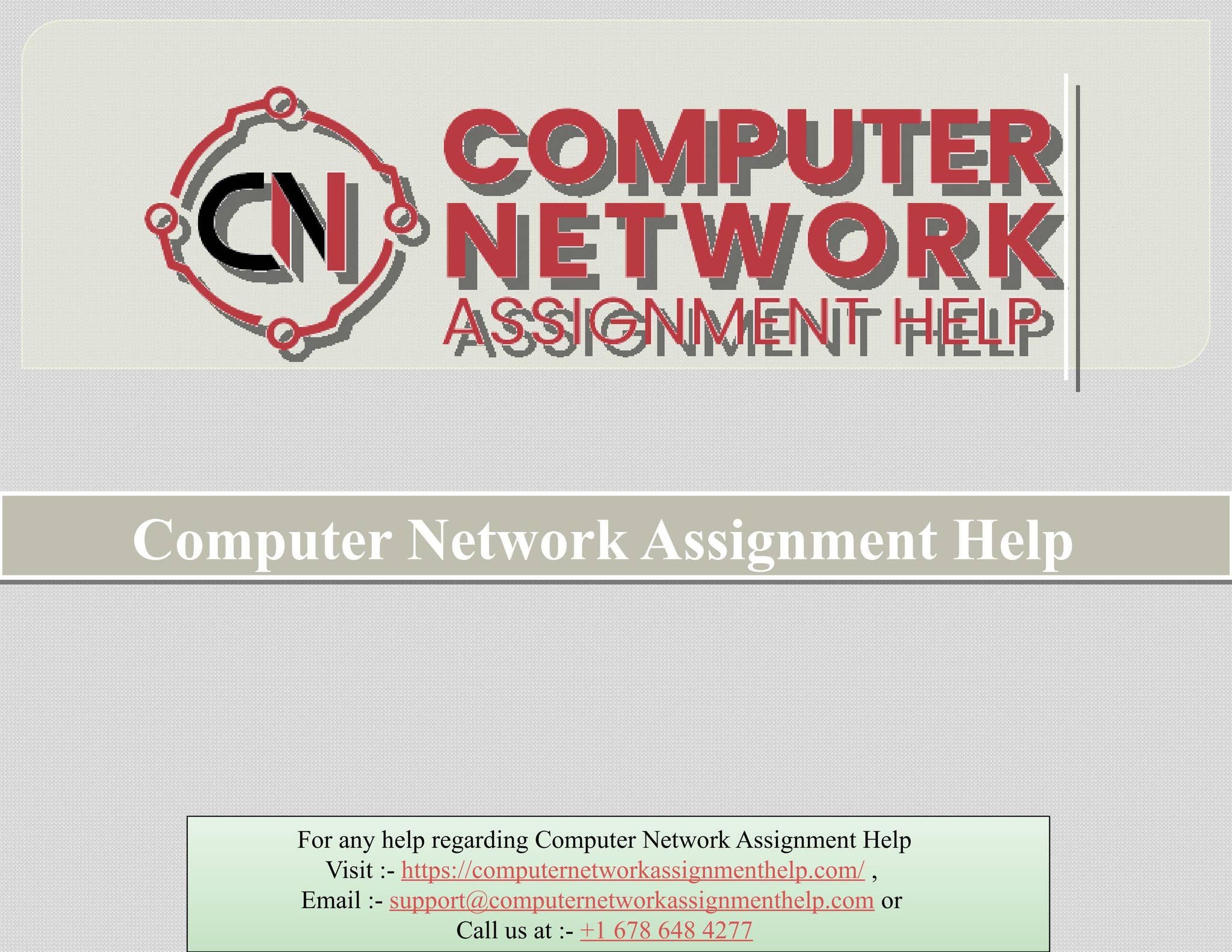 Computer Network Assignment Help by Computer Network Assignment Help - Issuu