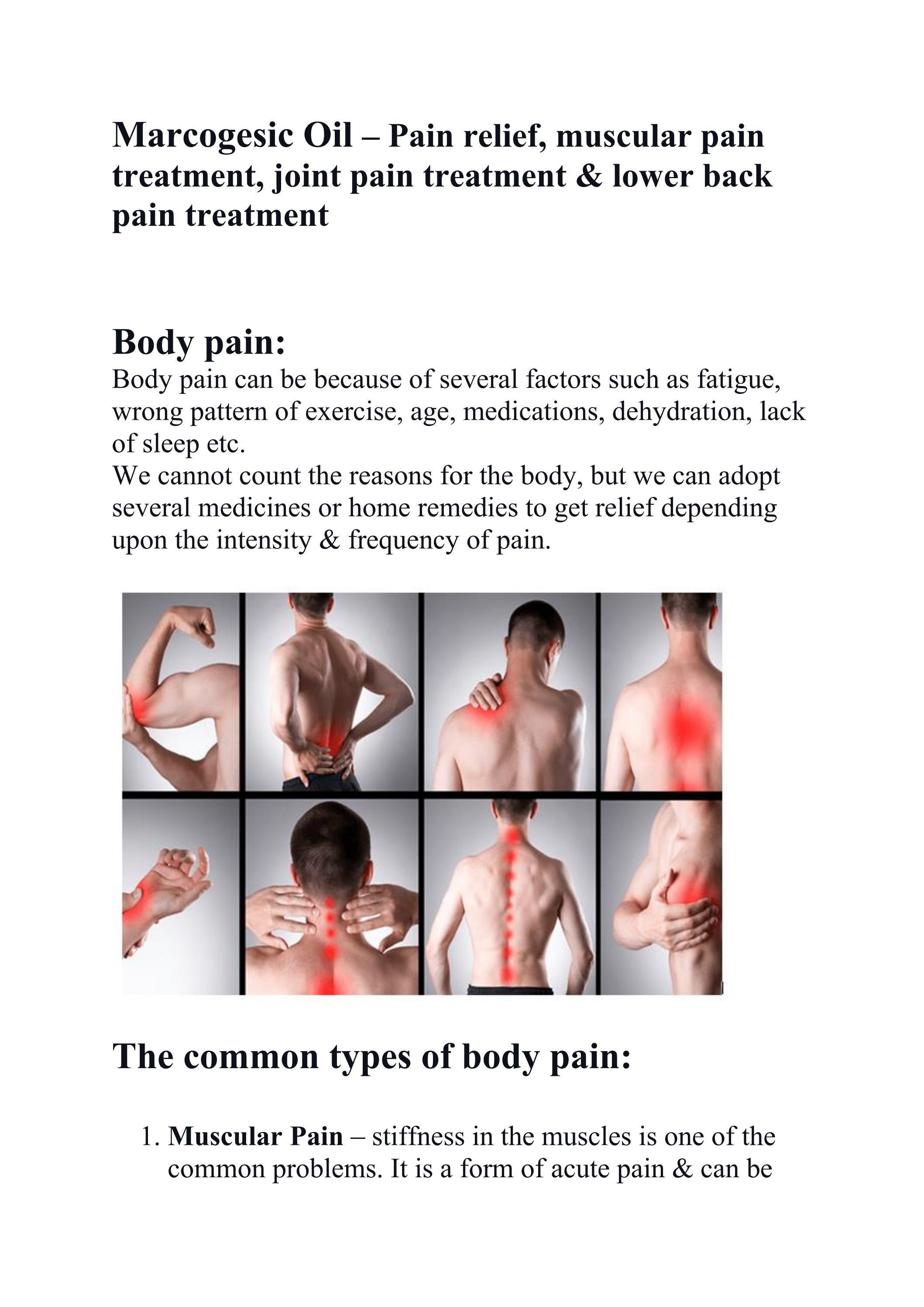 Marcogesic Oil, Muscle Pain Oil & Joint Pain Oil by Marc Cure - Issuu