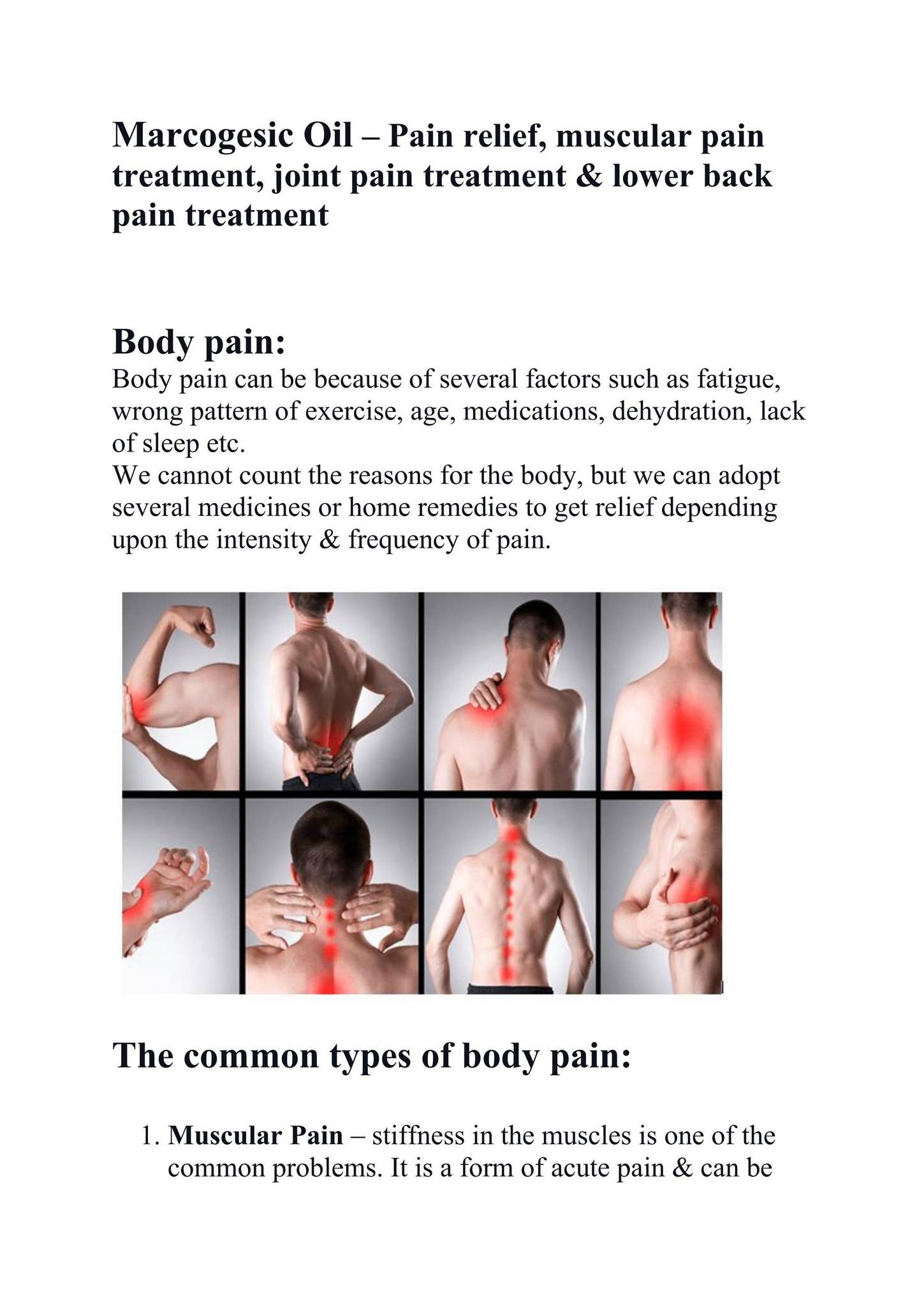Marcogesic Oil, Muscle Pain Oil & Joint Pain Oil by Marc Cure - Issuu