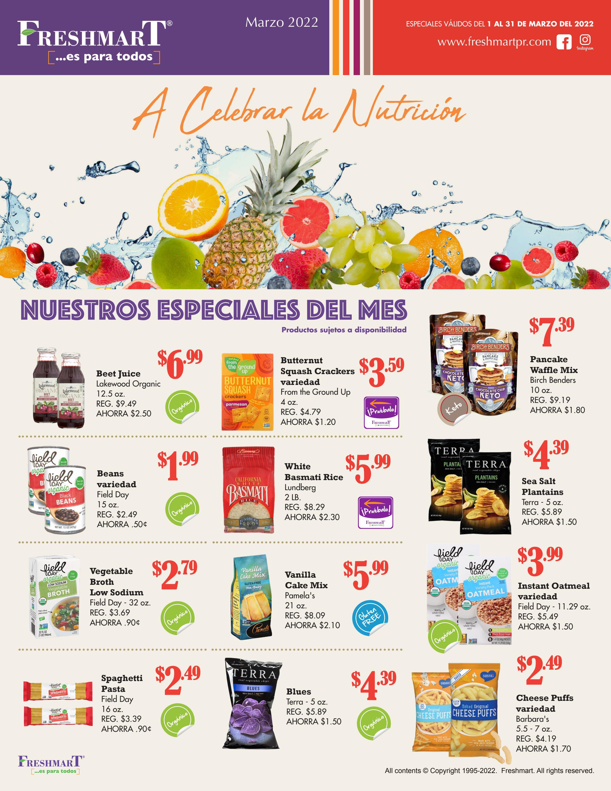 FRESHMART VALIDO MAR 1-31 by El Vocero de Puerto Rico - Issuu