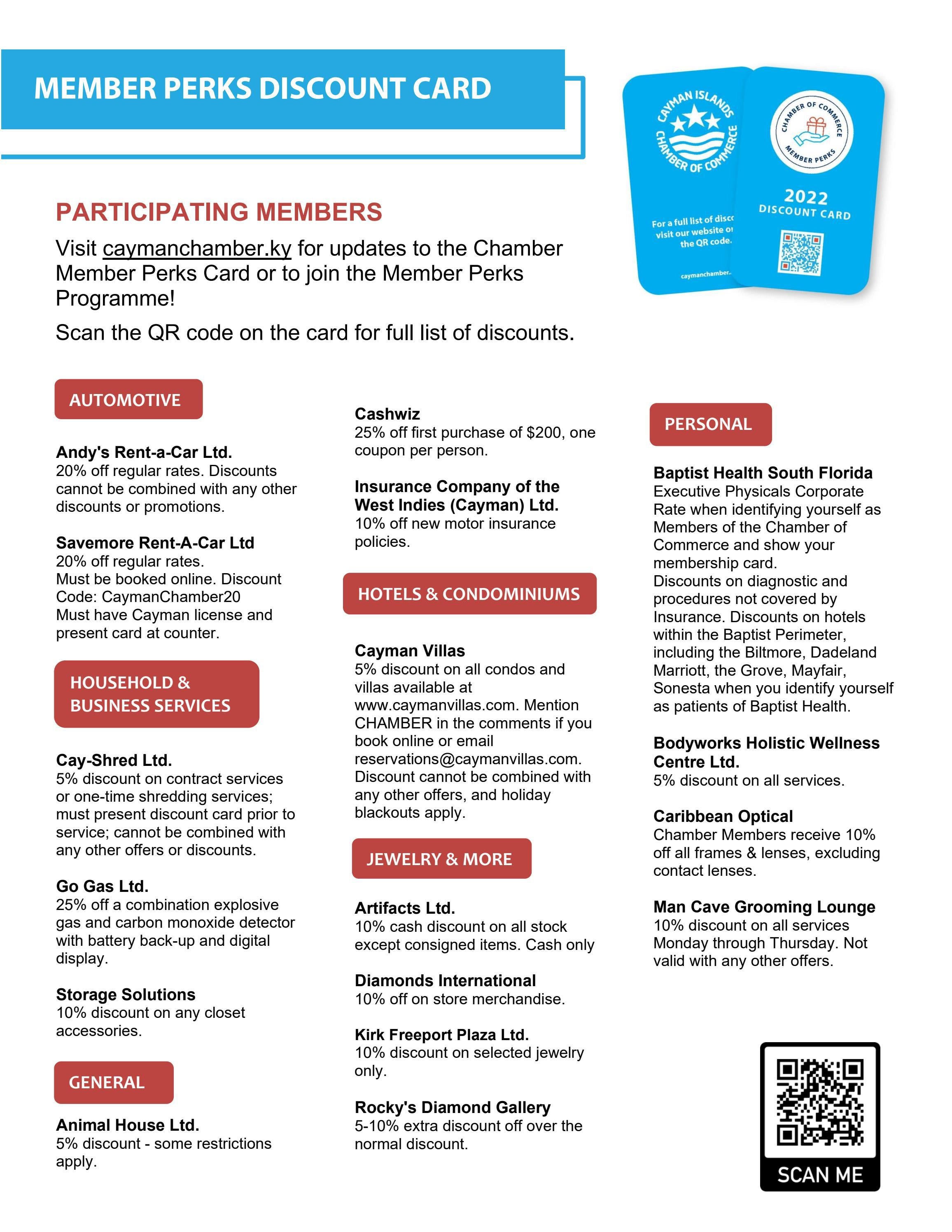 Chamber Member Perks Discount Card 2022 - Listing - Feb by ...