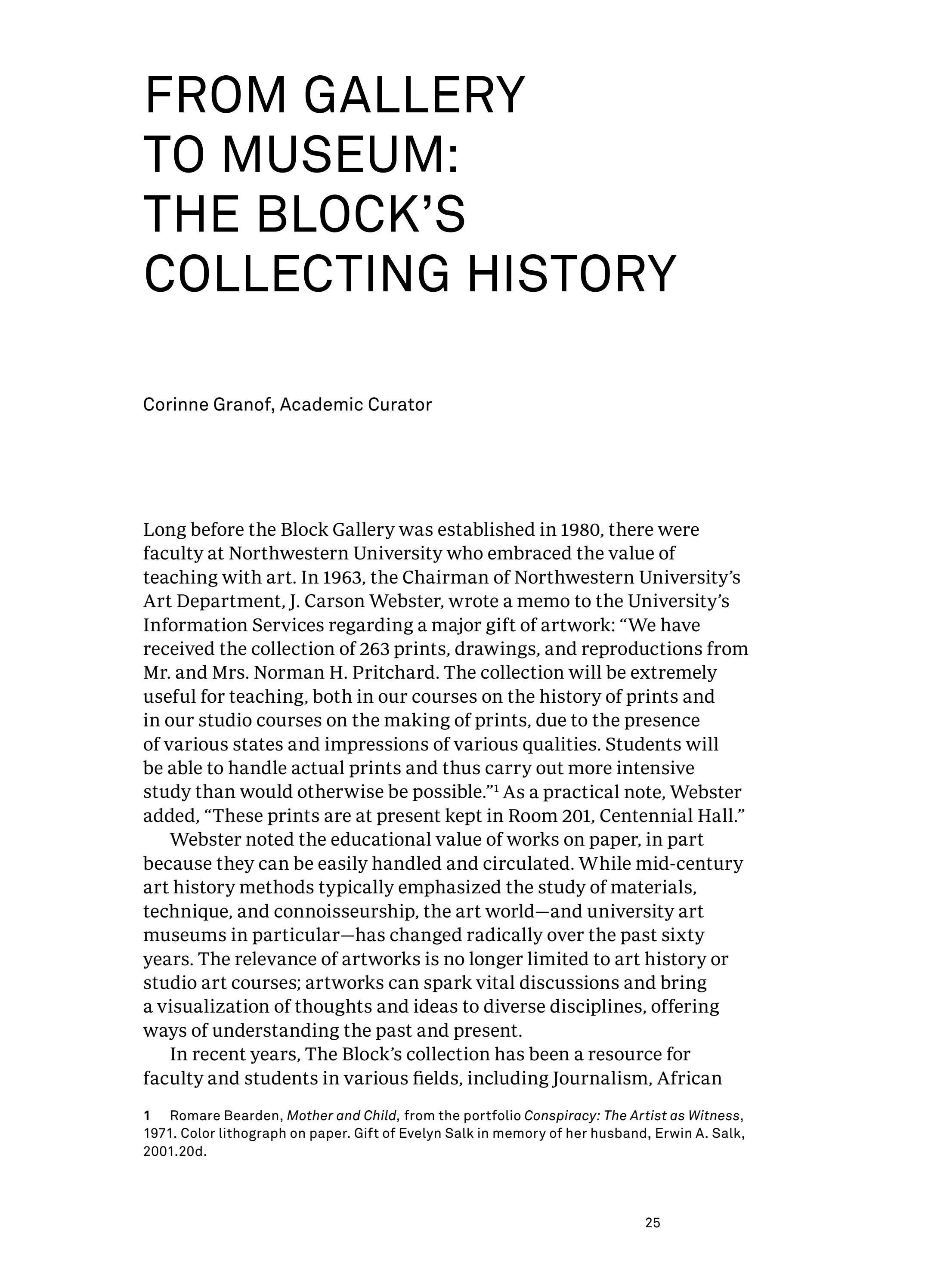 From Gallery to Museum: The Block's Collecting History by Block Museum ...