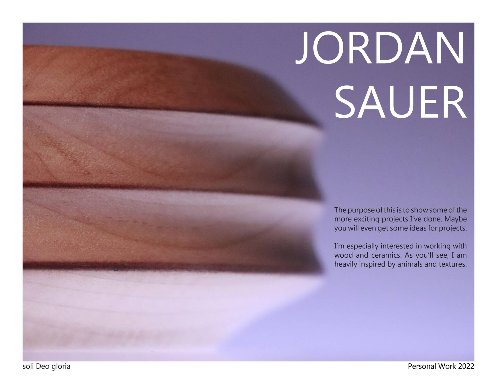 2022 Personal Work by Jordan Sauer - Issuu