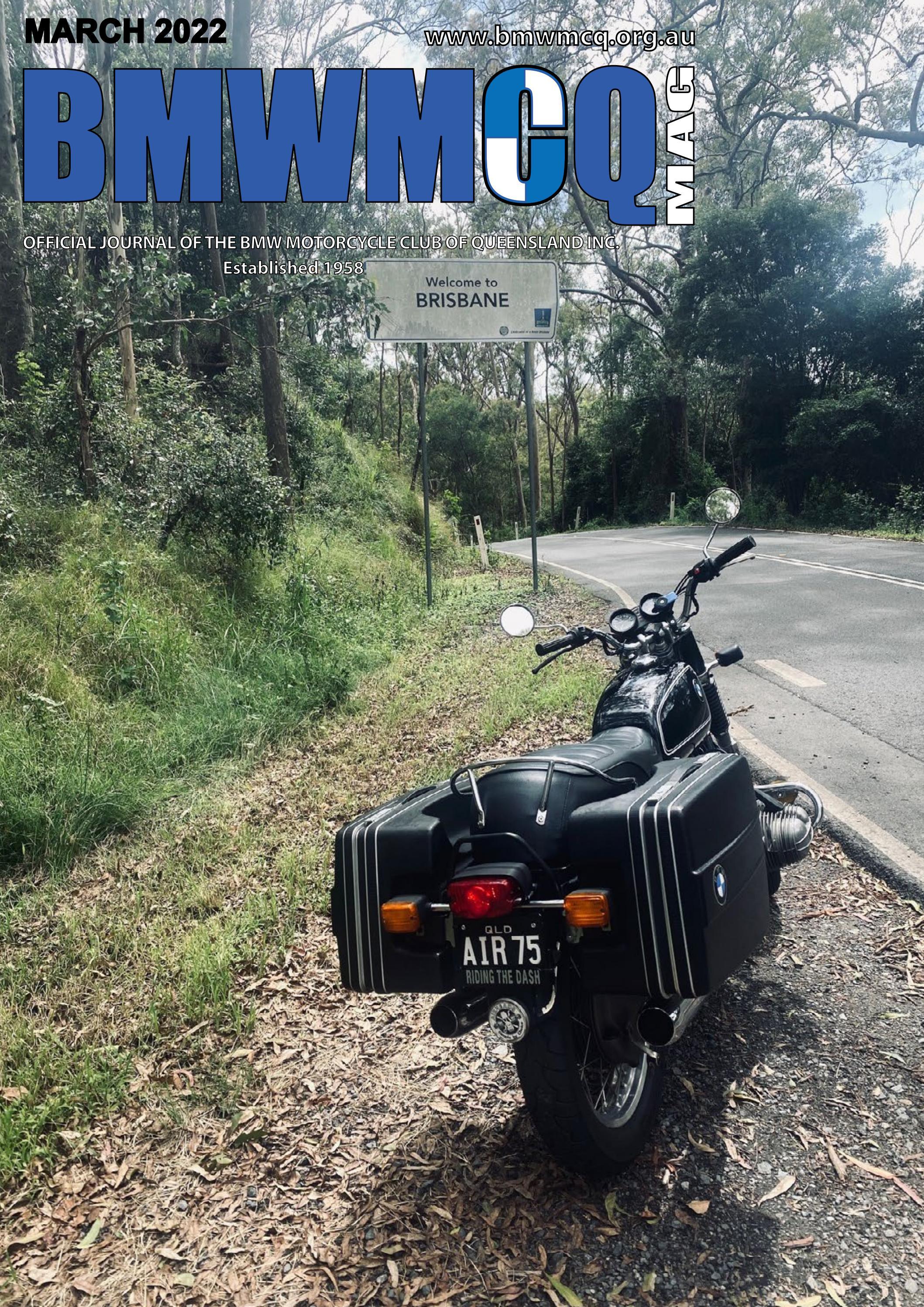 BMWMCQ Journal March 2022 by BMW MOTORCYCLE CLUB QUEENSLAND - Issuu