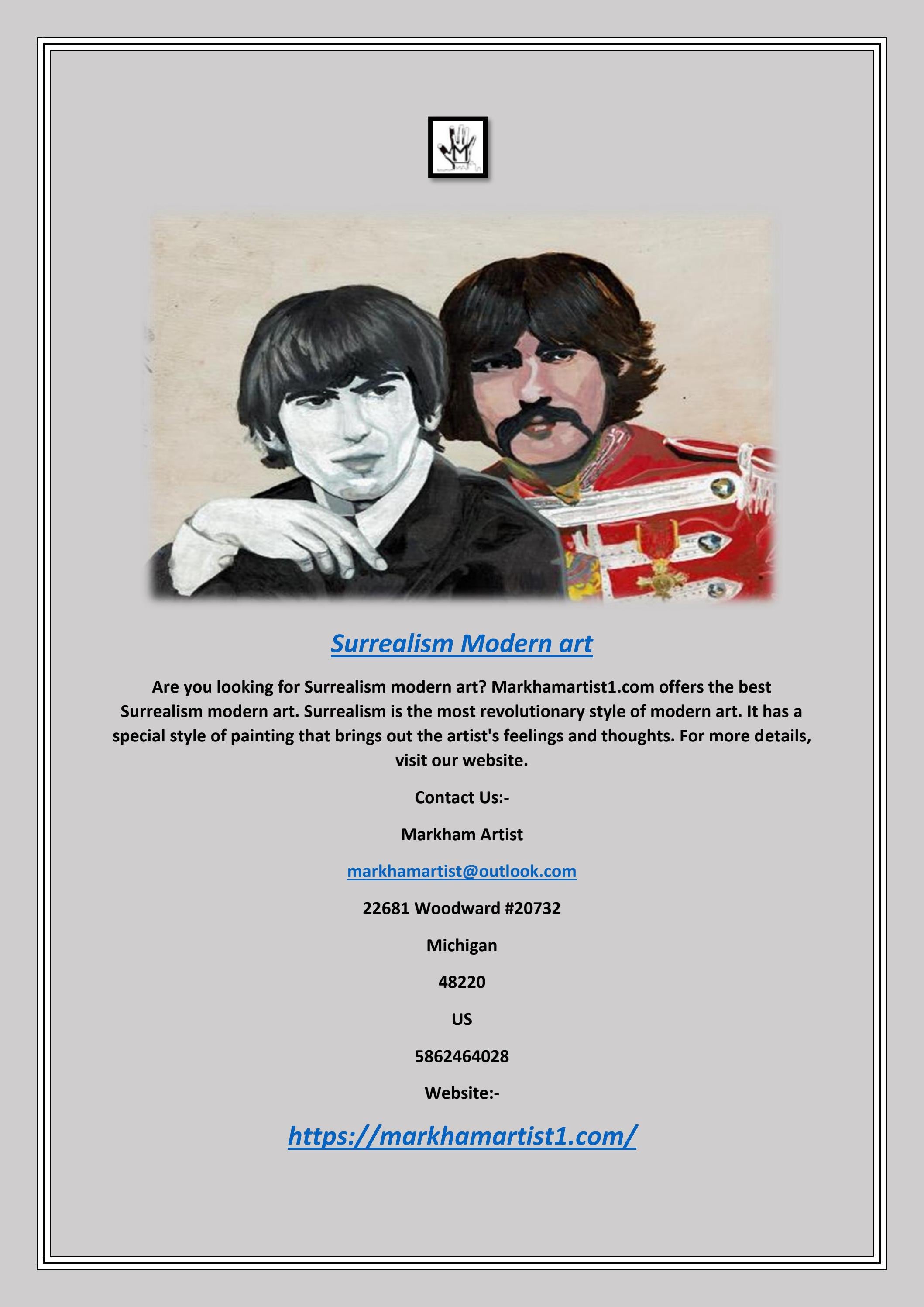 Surrealism Modern Art | Markhamartist1.com by Markham Artist - Issuu