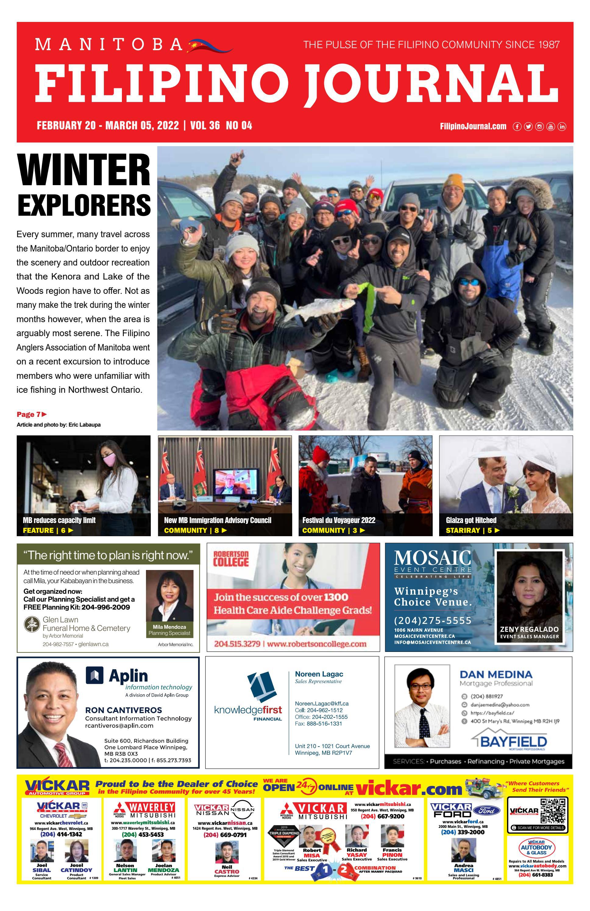 Filipino Journal Manitoba Edition February 20 - March 05, 2022 by ...