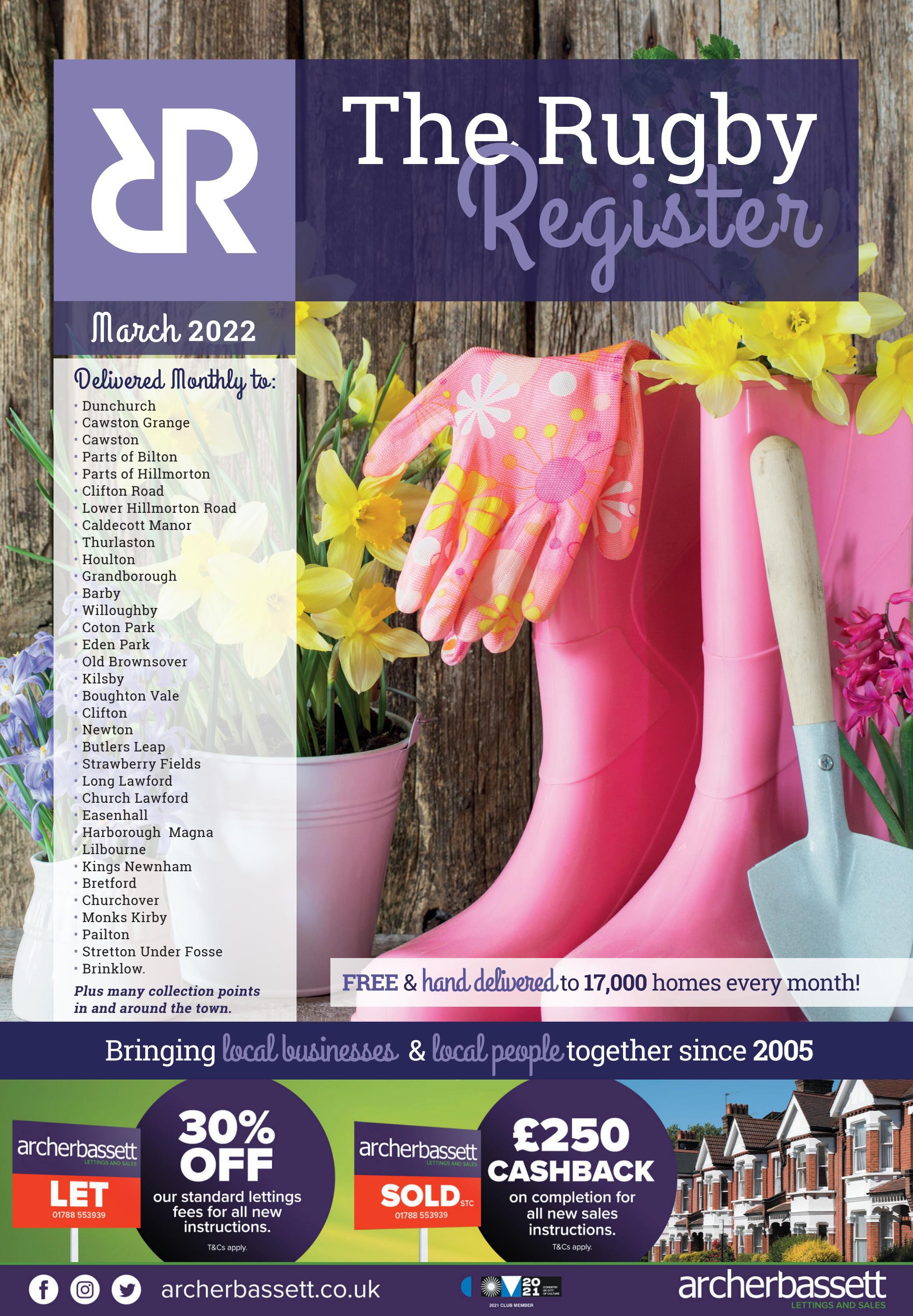 The Rugby Register March 2022 Edition by RUGBY REGISTER - Issuu