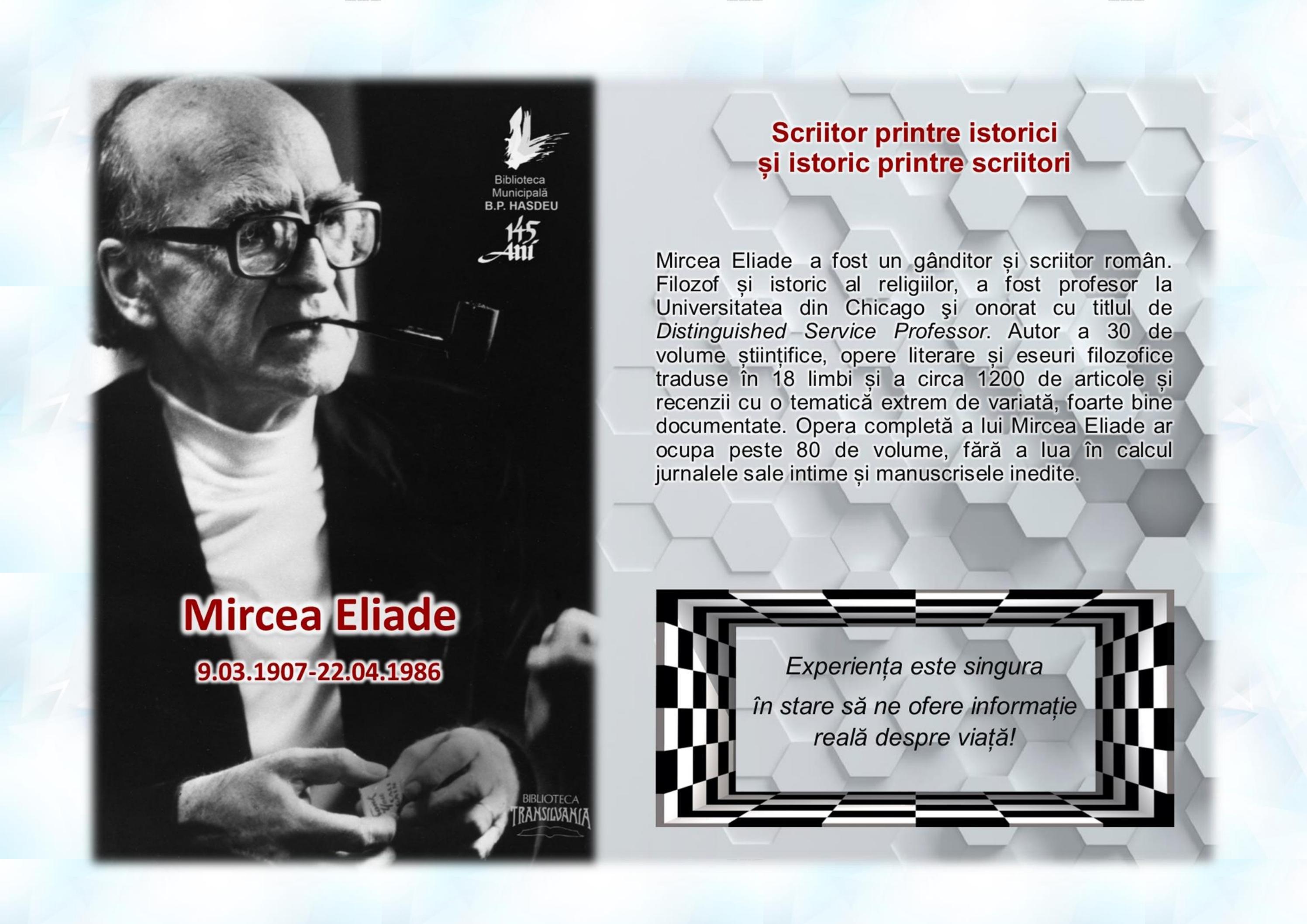Mircea Eliade by Biblioteca Transilvania - Issuu