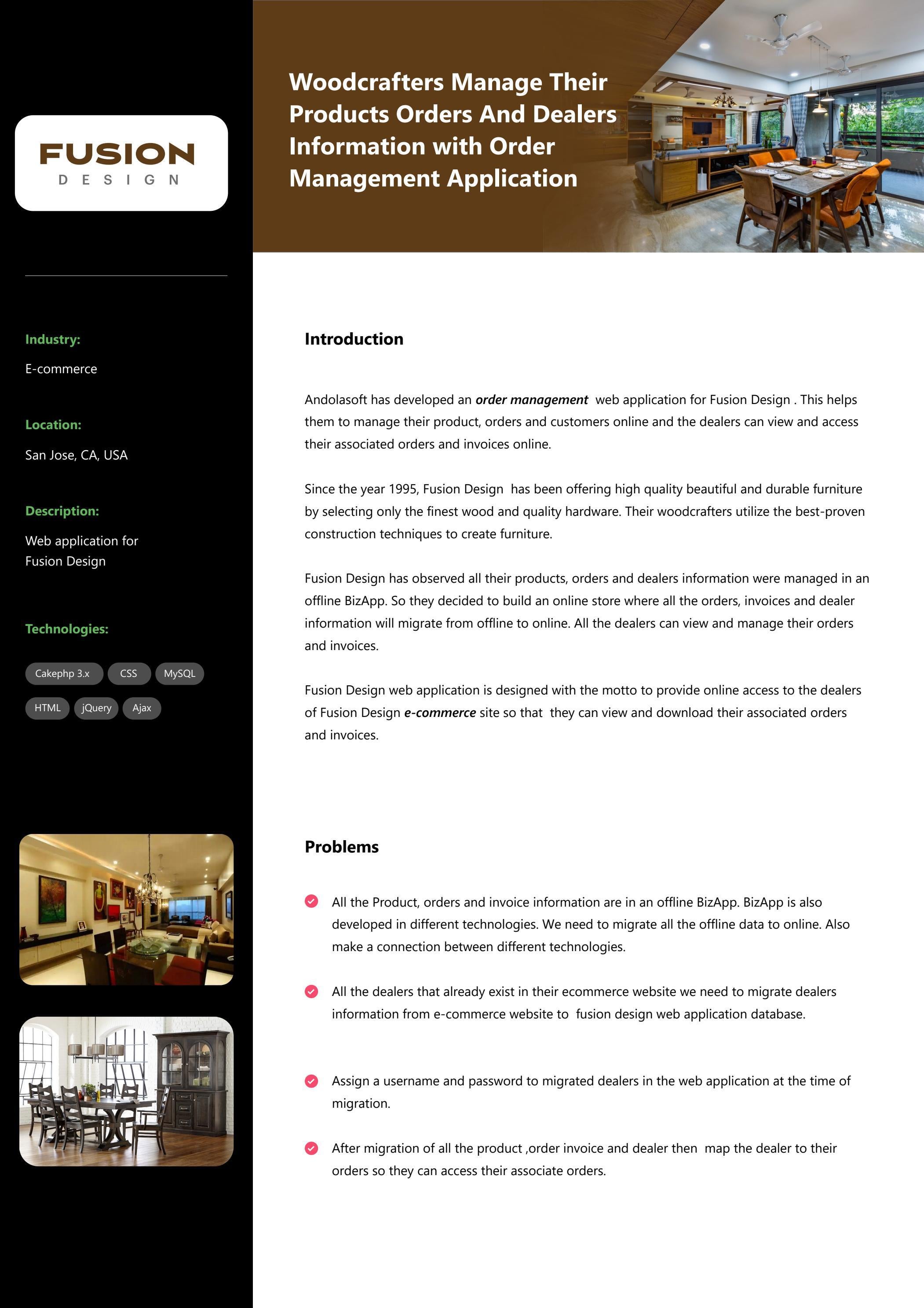 Woodcrafters Manage Their Products Orders With Order Management Application by Andolasoft Inc ...
