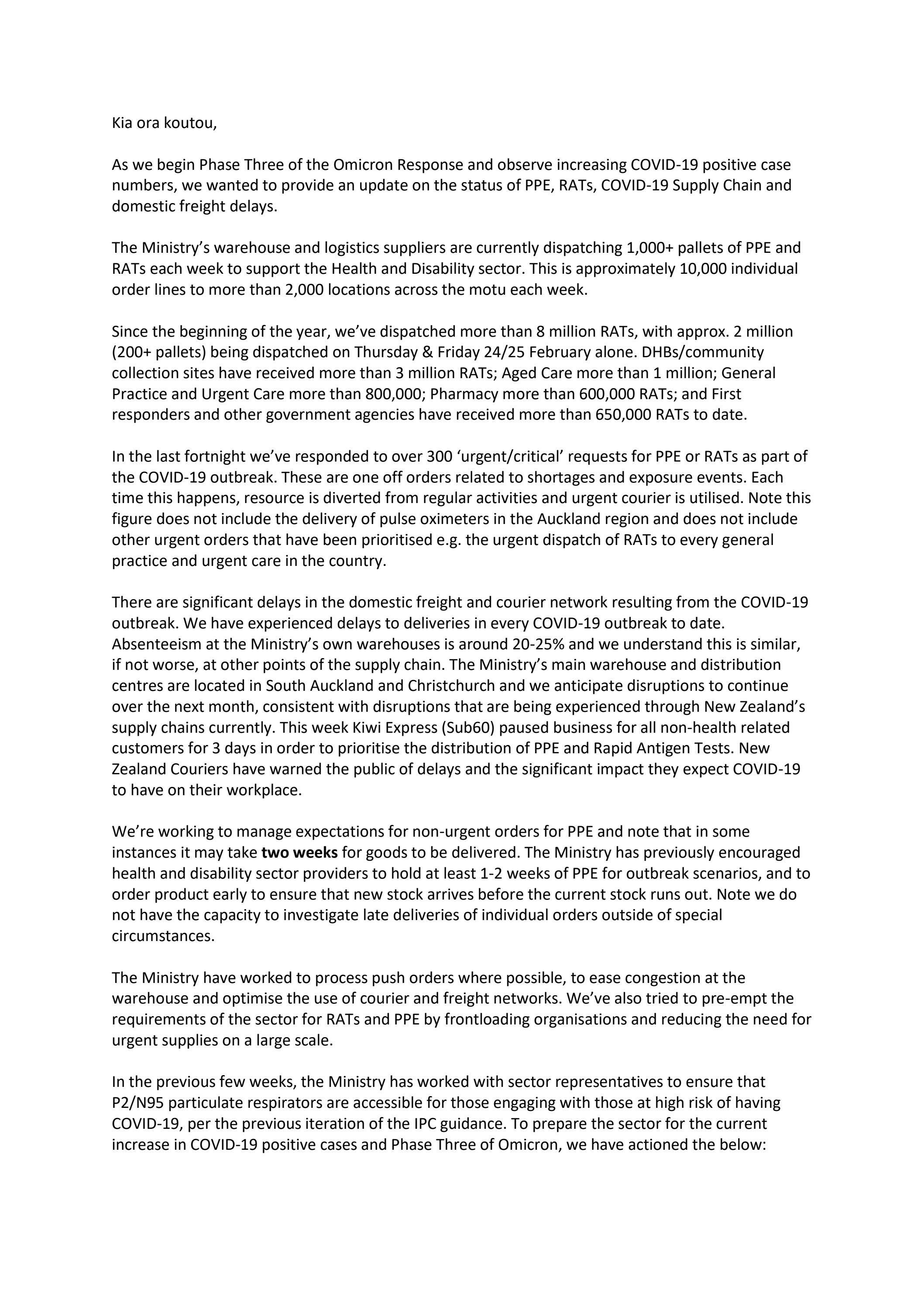 COVID supply chain update by WBOP PHO - Issuu COVID supply chain update by WBOP PHO - Issuu