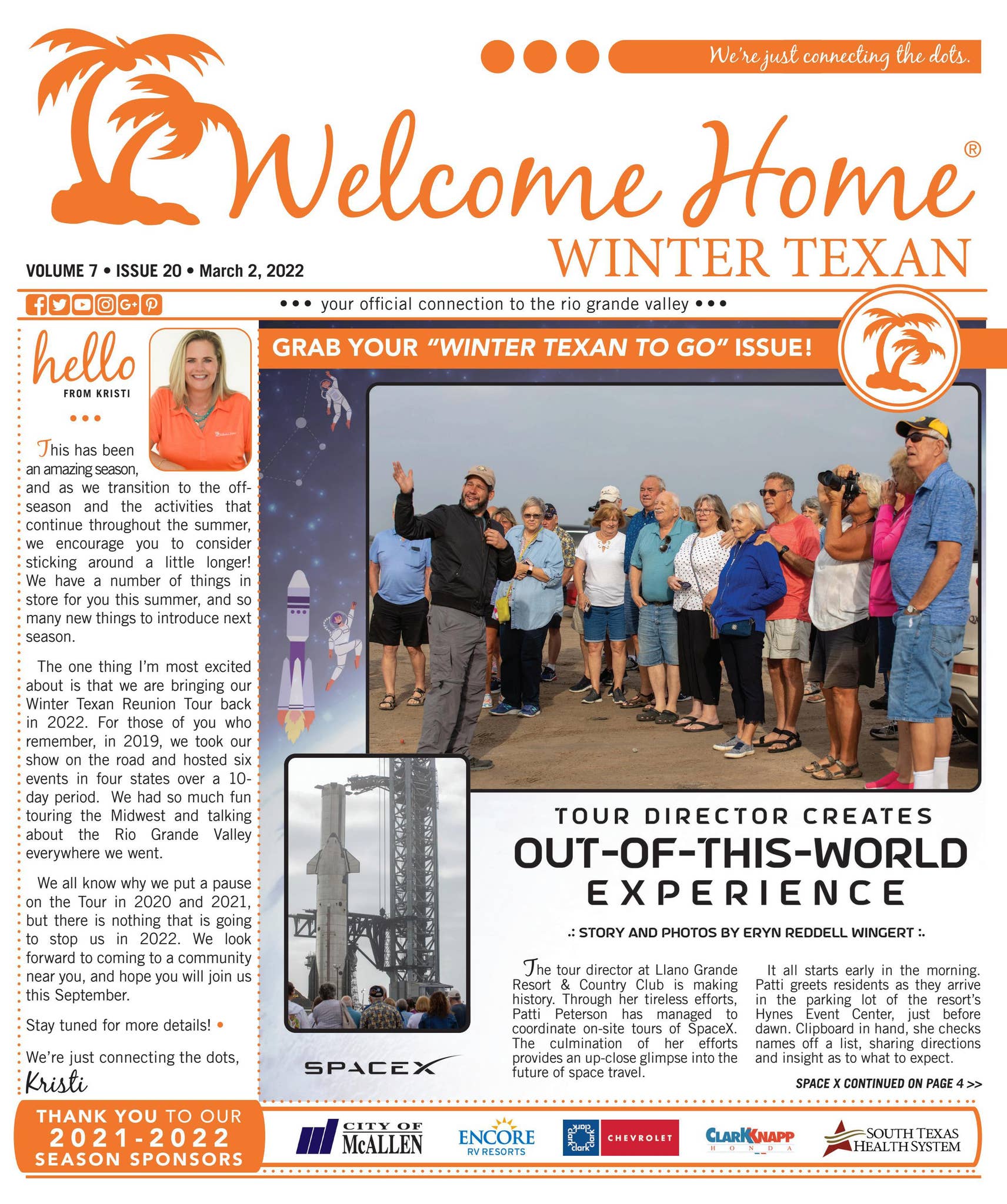 Welcome Home Winter Texan Volume 7: Issue 20: March 2, 2022 by Kristi ...