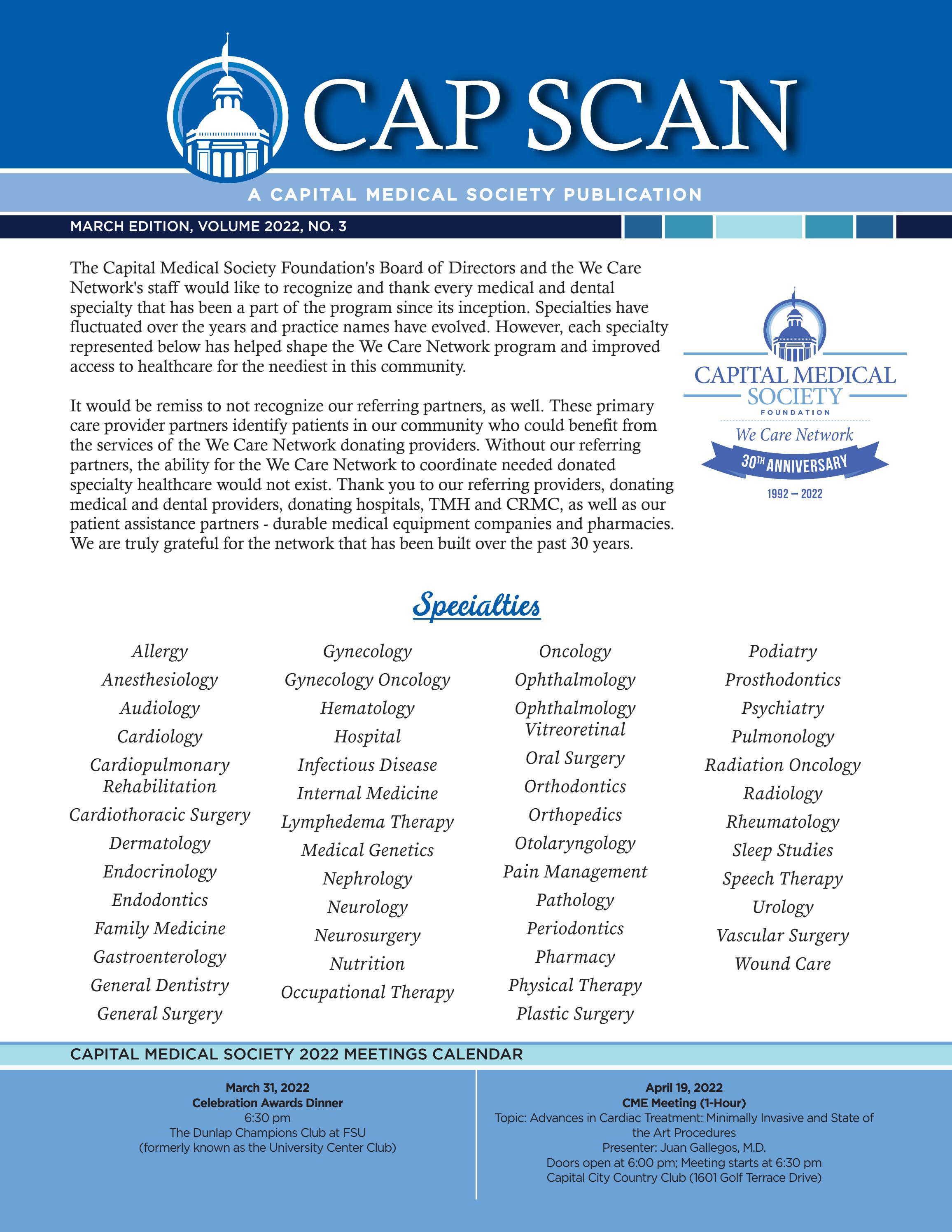 Cap Scan - March 2022 by Capital Medical Society - Issuu
