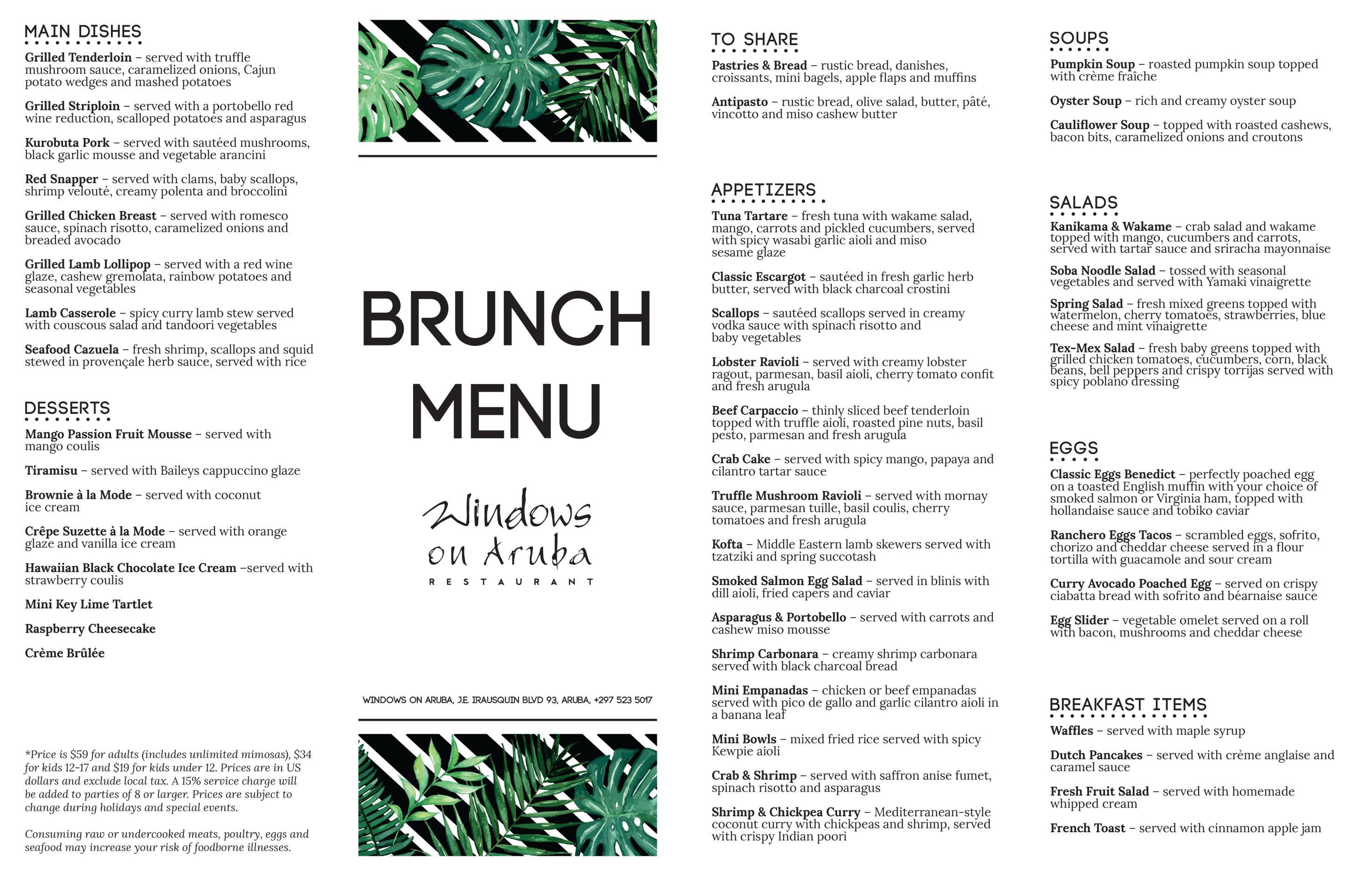 Aruba GLF Windows Food Menu by Divi Resorts - Issuu
