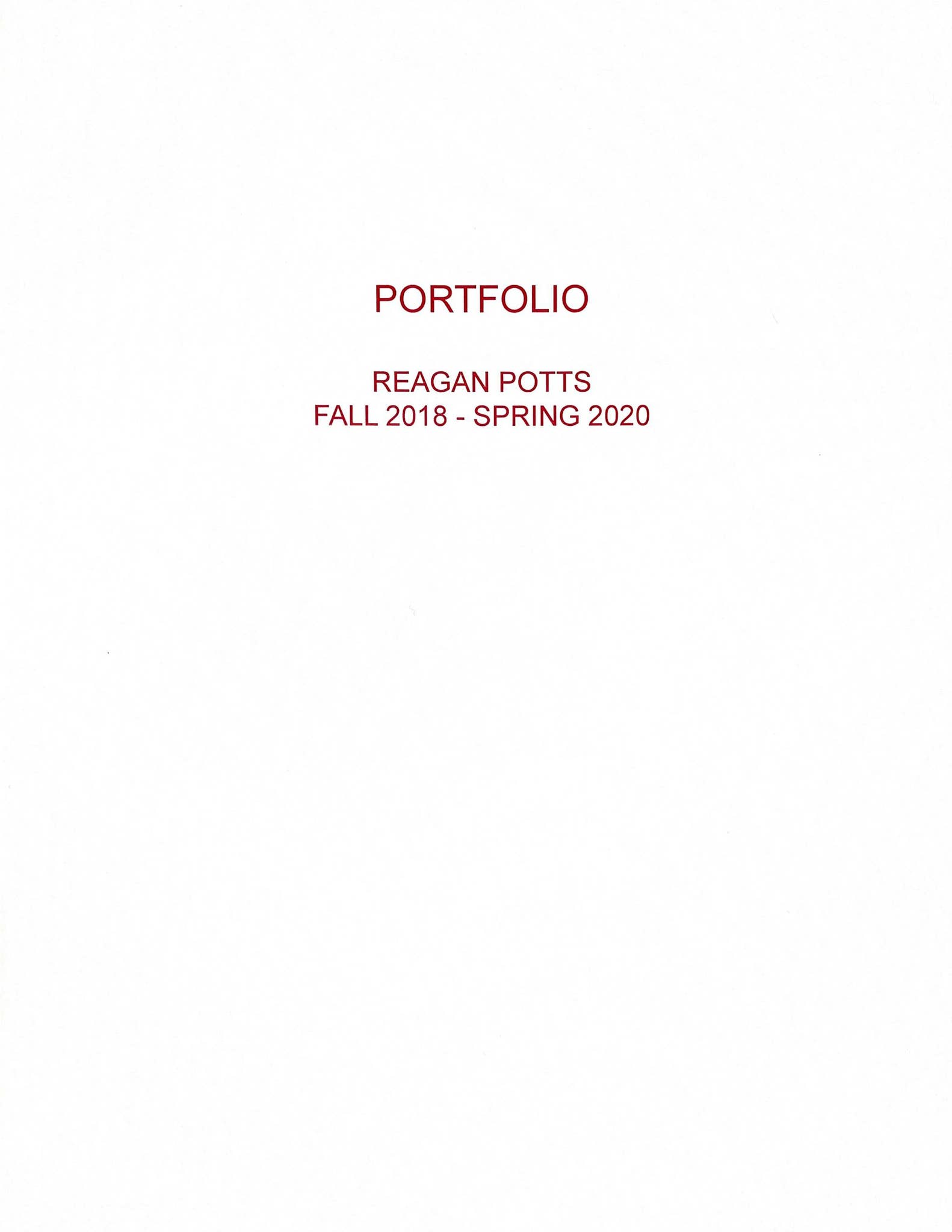 Sketchbook Portfolio by Reagan Potts - Issuu