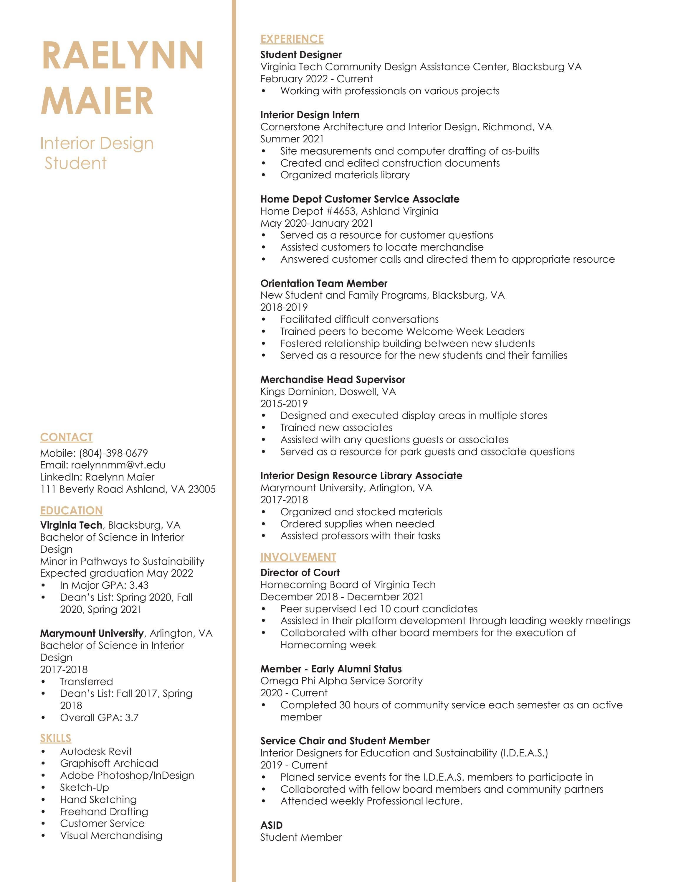 Resume and Teaser Sheet by Raelynn Maier - Issuu