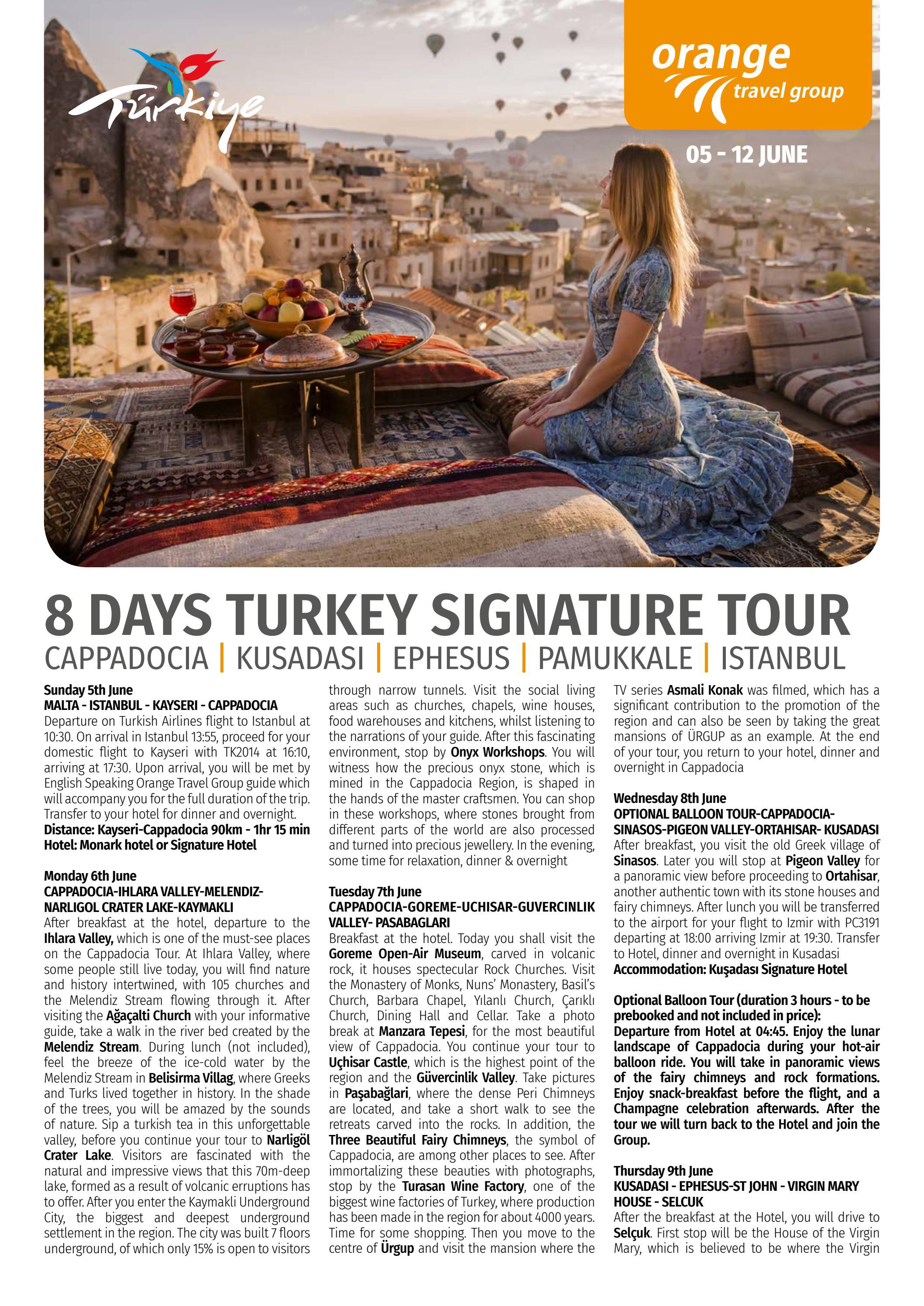 Turkey Signature Tour by Orange Travel Group - Issuu