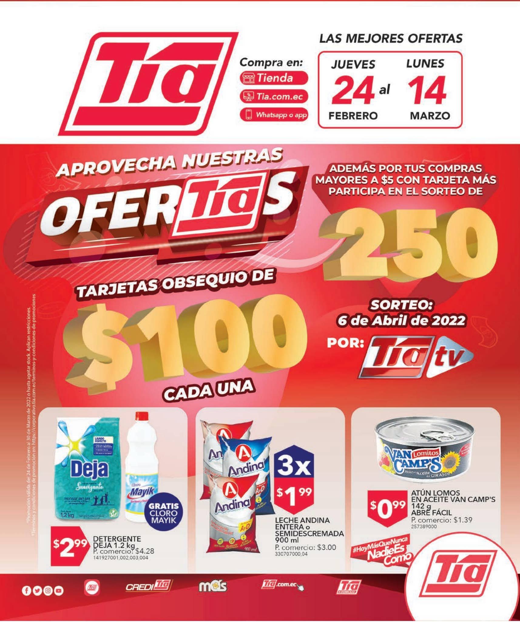 APROVECHA NUESTRAS OFERTÍAS | 1ERA MARZO 2022 by Almacenes Tía - Issuu