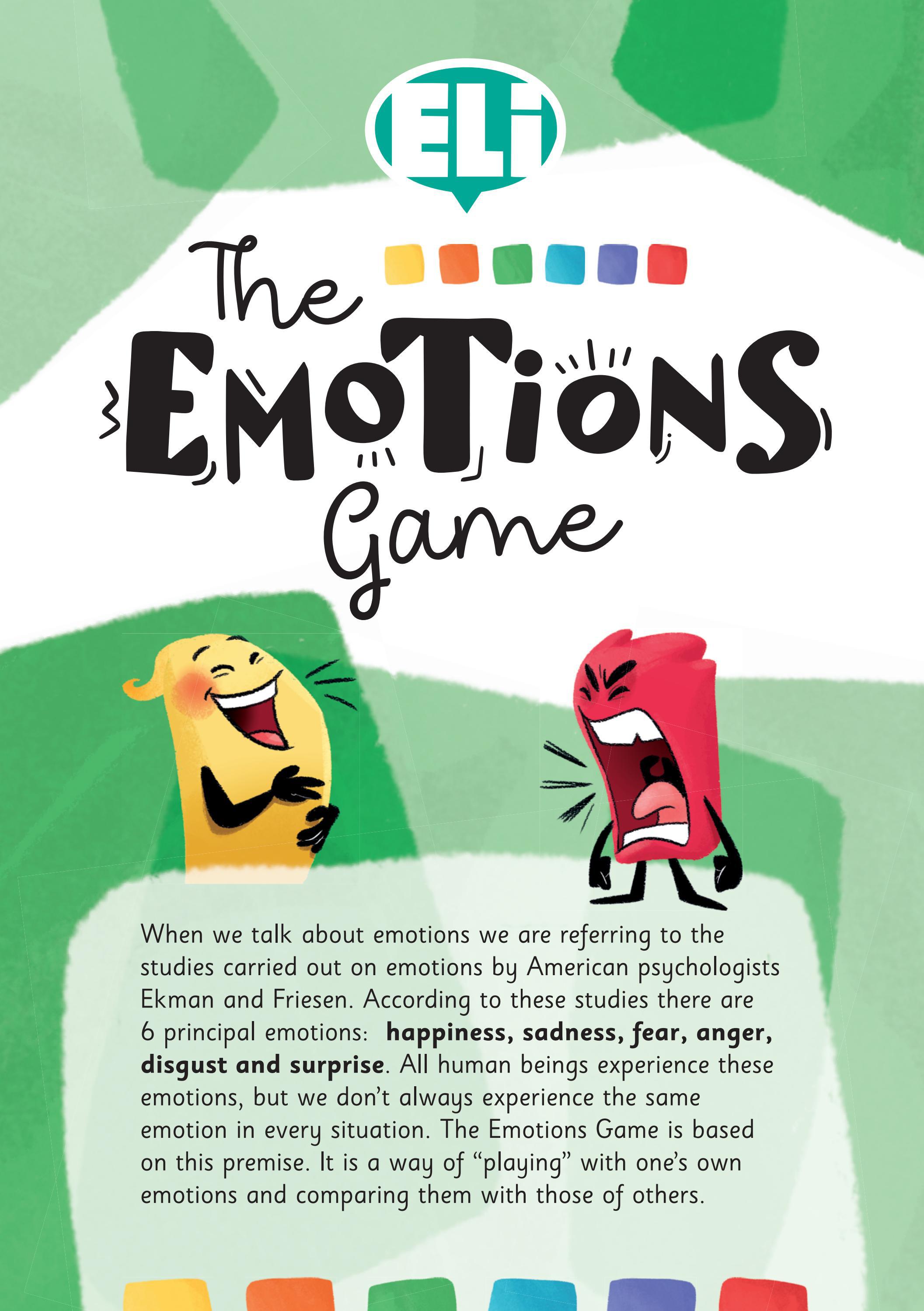 Guida - The Emotions Game by ELI Publishing - Issuu