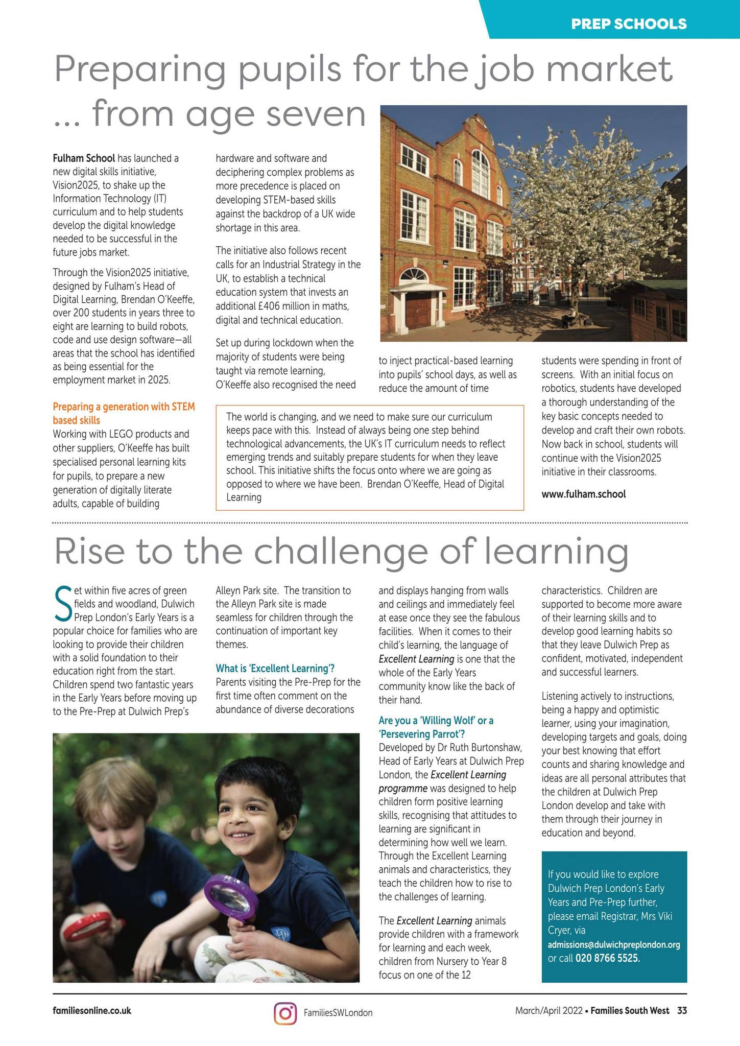 Families London SW March-April 2022 issue 314 print by Families ...