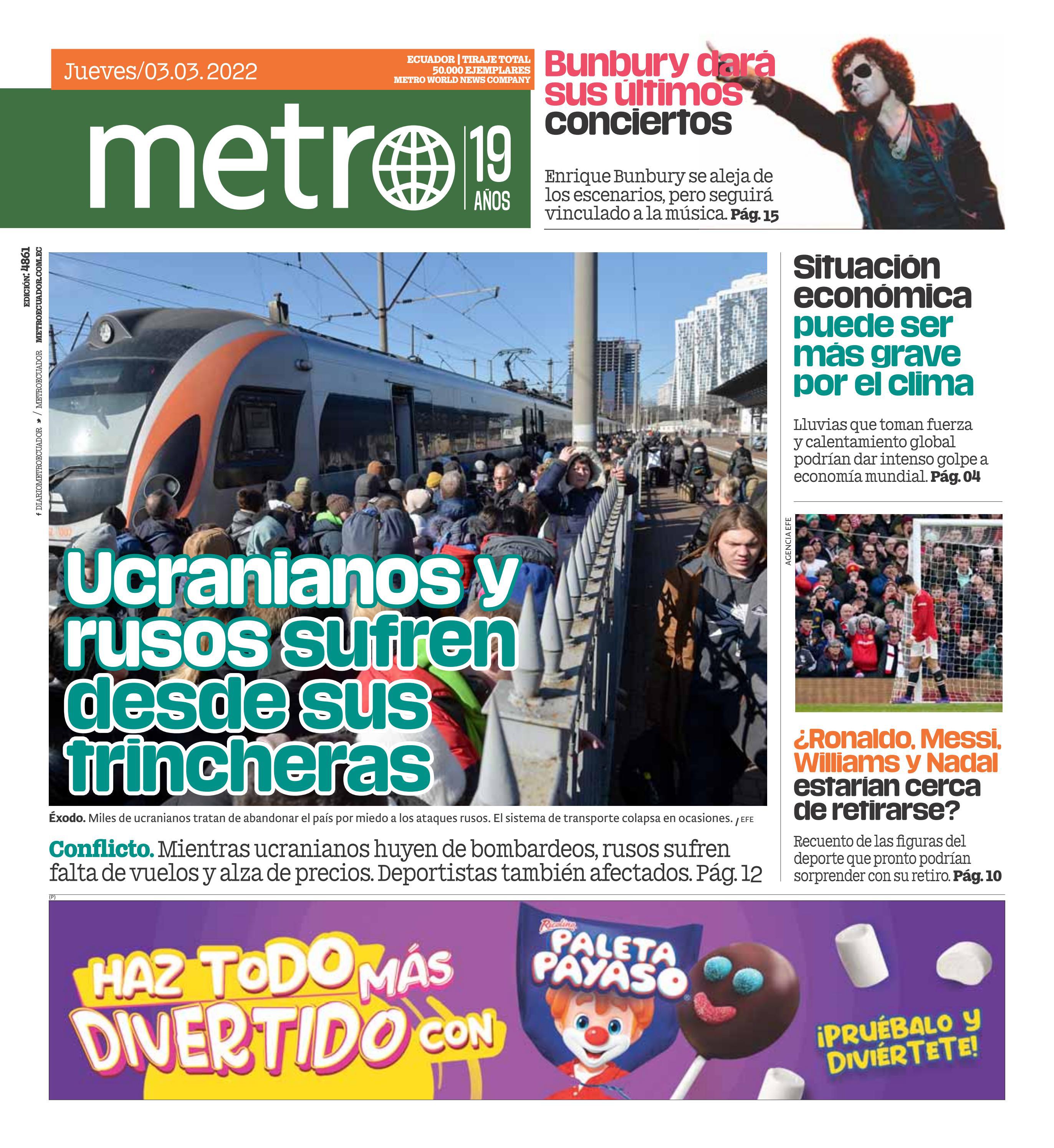 Diario Metro, edición 03 de marzo 2022 by Diario Metro - Issuu