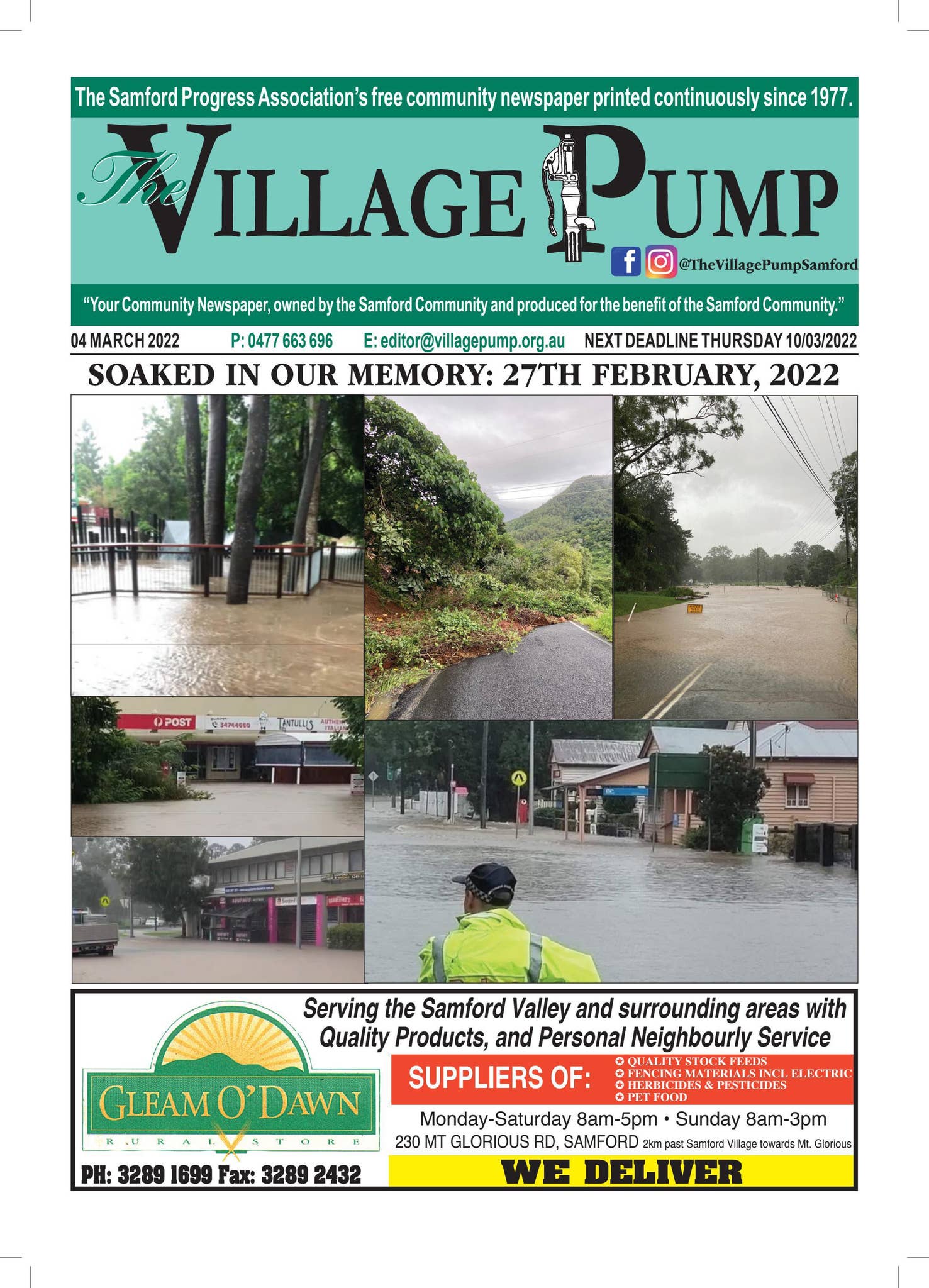 The Village Pump 04 March 2022 by The Village Pump/Samford Progress - Issuu