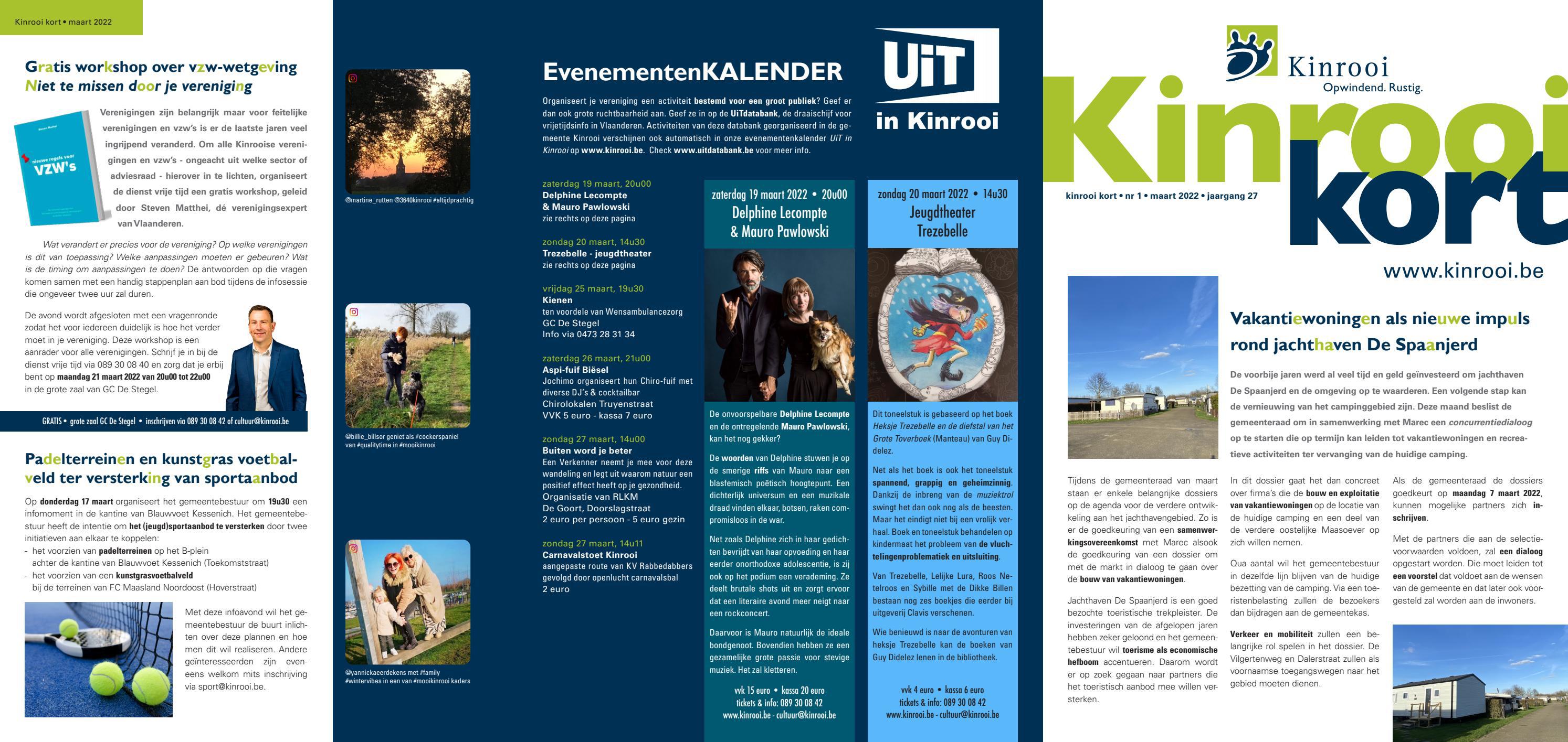 Kinrooi KORT #01 maart 2022 by Gemeente KINROOI - Issuu