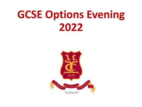 Y9 Options Evening Presentation by The Crypt School - Issuu