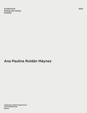 WORK PORTFOLIO ENG by Paulina Roldan - Issuu