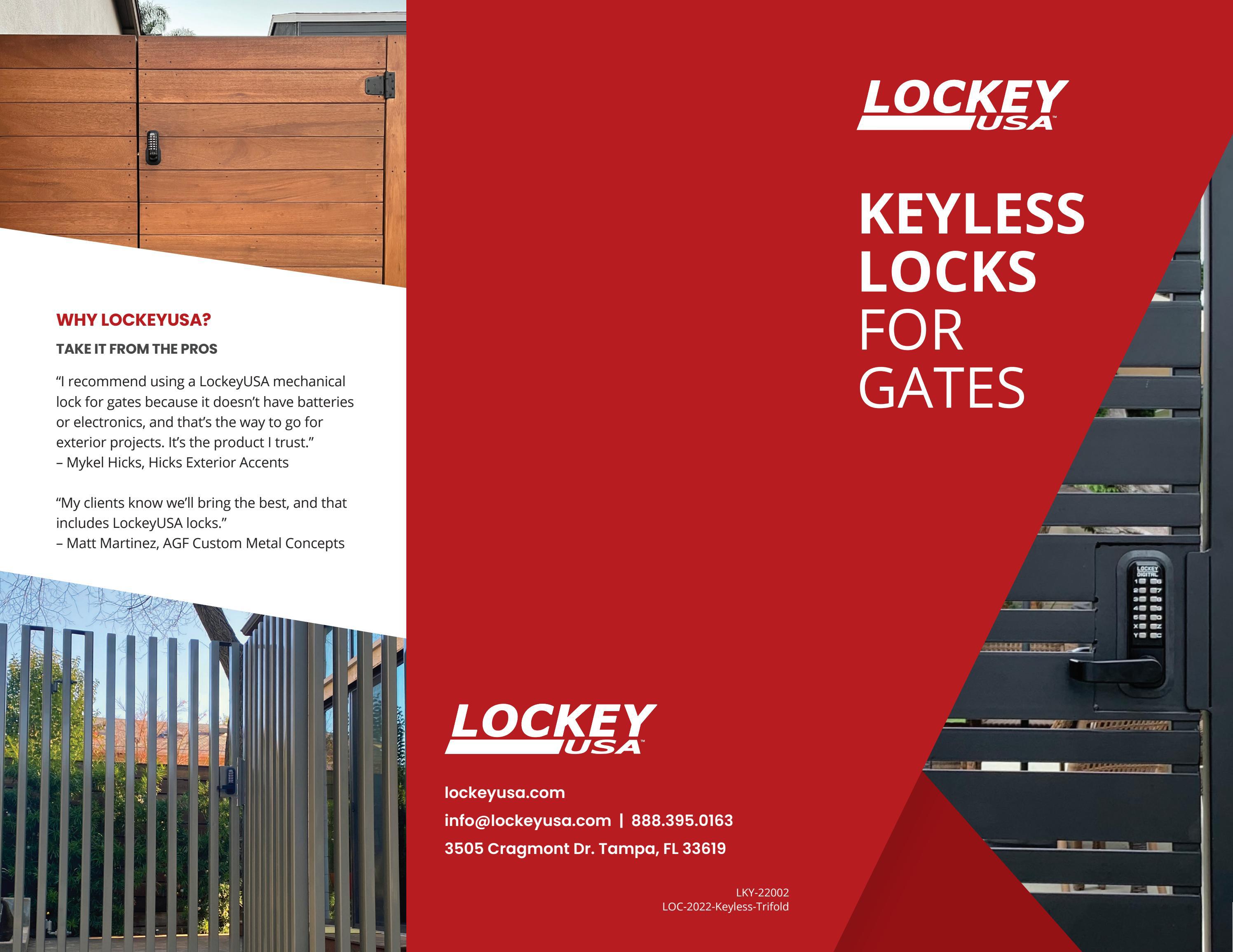 Keyless Locks for Gates Trifold Brochure by LockeyUSA - Issuu