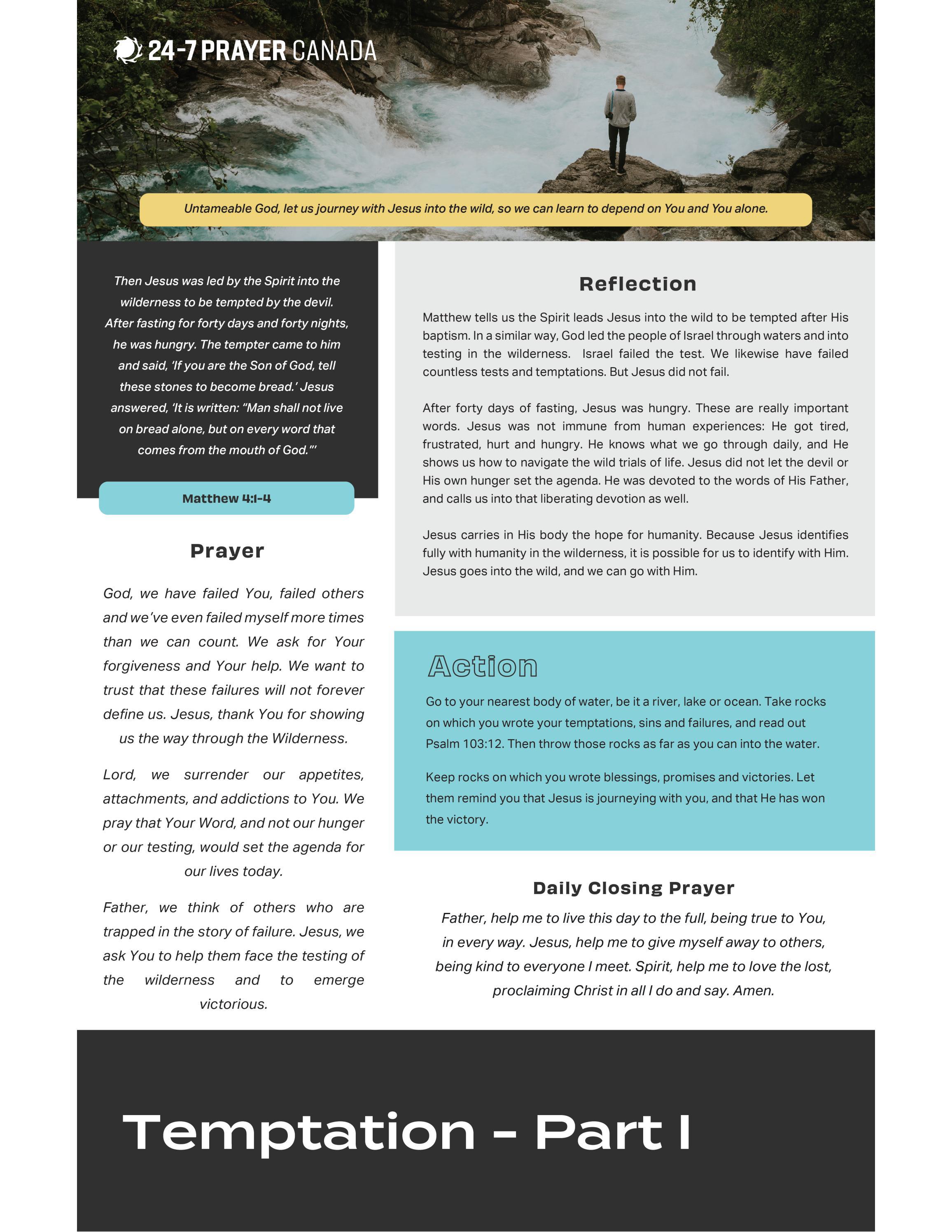 Lent Prayer Room Poster - Temptation by 24-7 Prayer Canada - Issuu