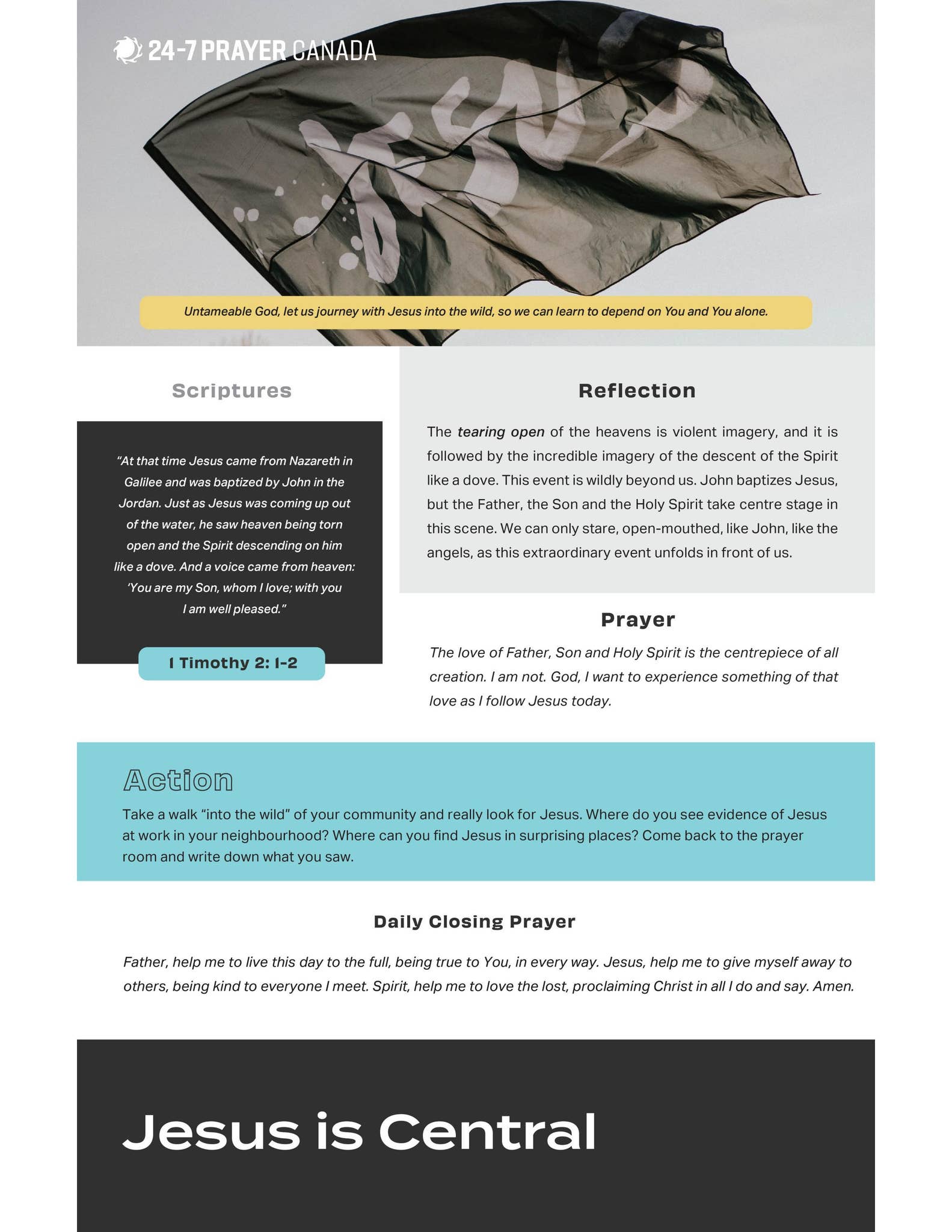 Lent prayer room poster 2- Jesus Is Central by 24-7 Prayer Canada - Issuu