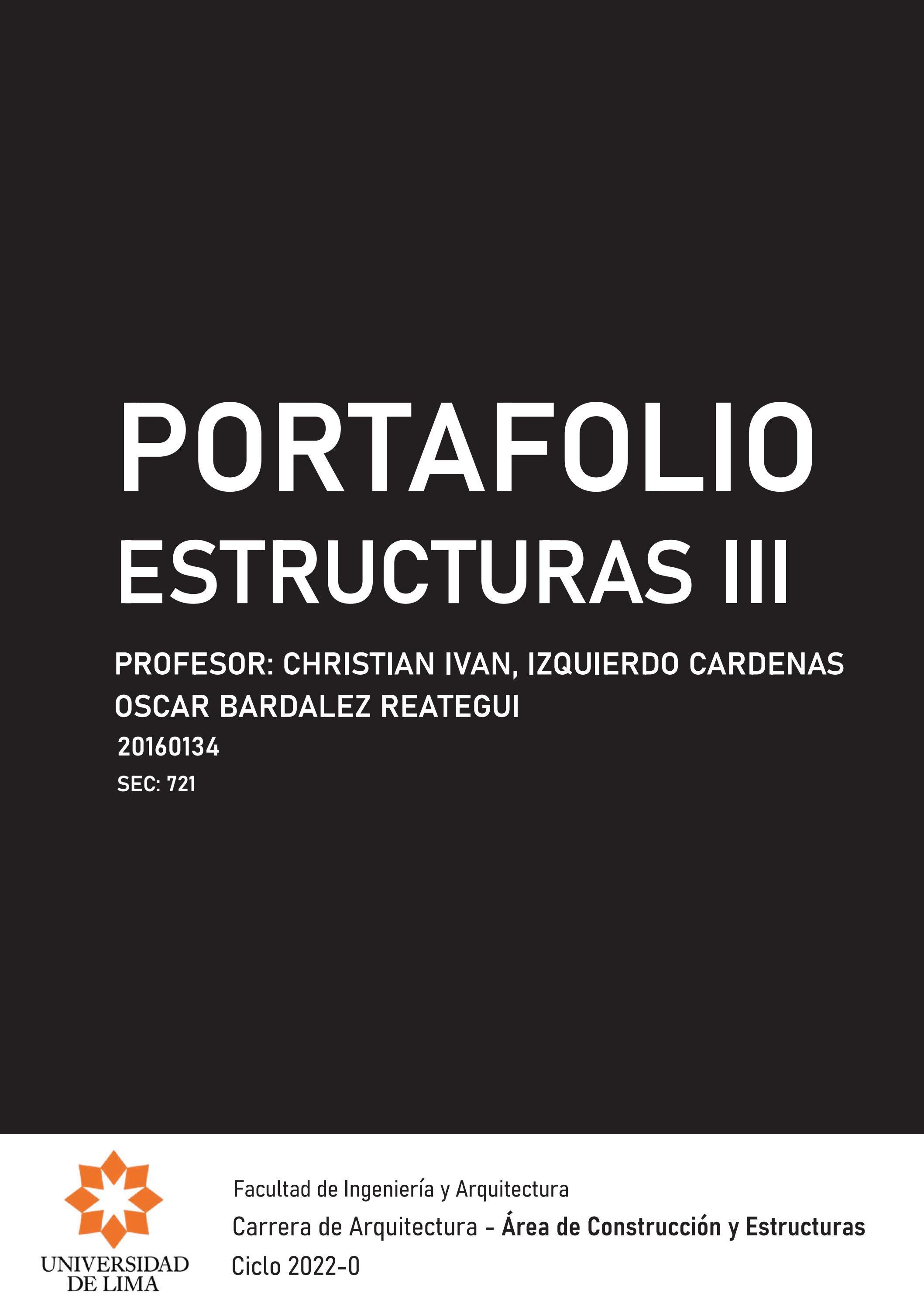 PORTAFOLIO ESTRUCTURAS III by Oscar Bardalez - Issuu