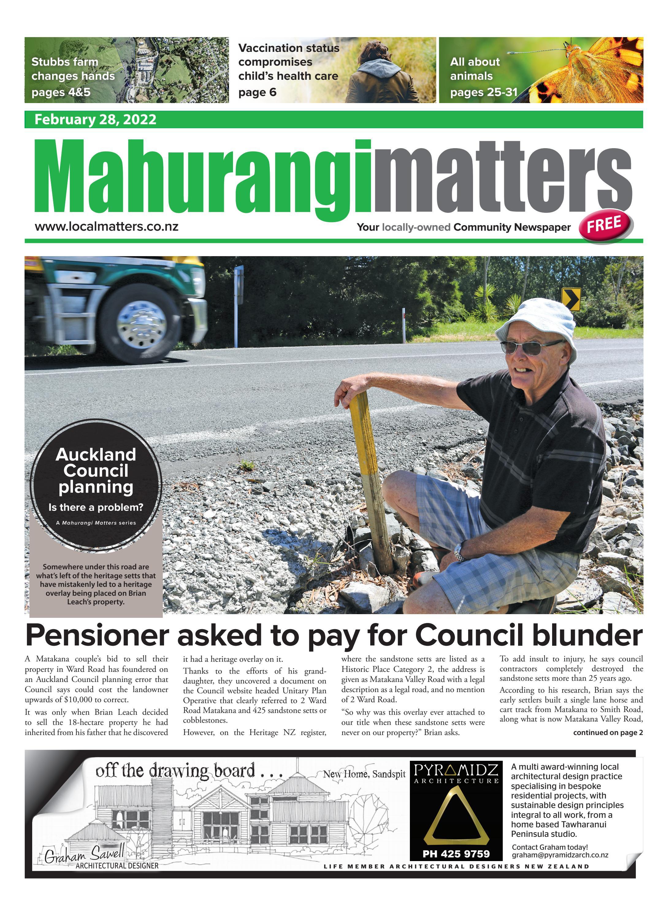 Mahurangi Matters_Issue 424_28 February 2022 by Localmatters - Issuu