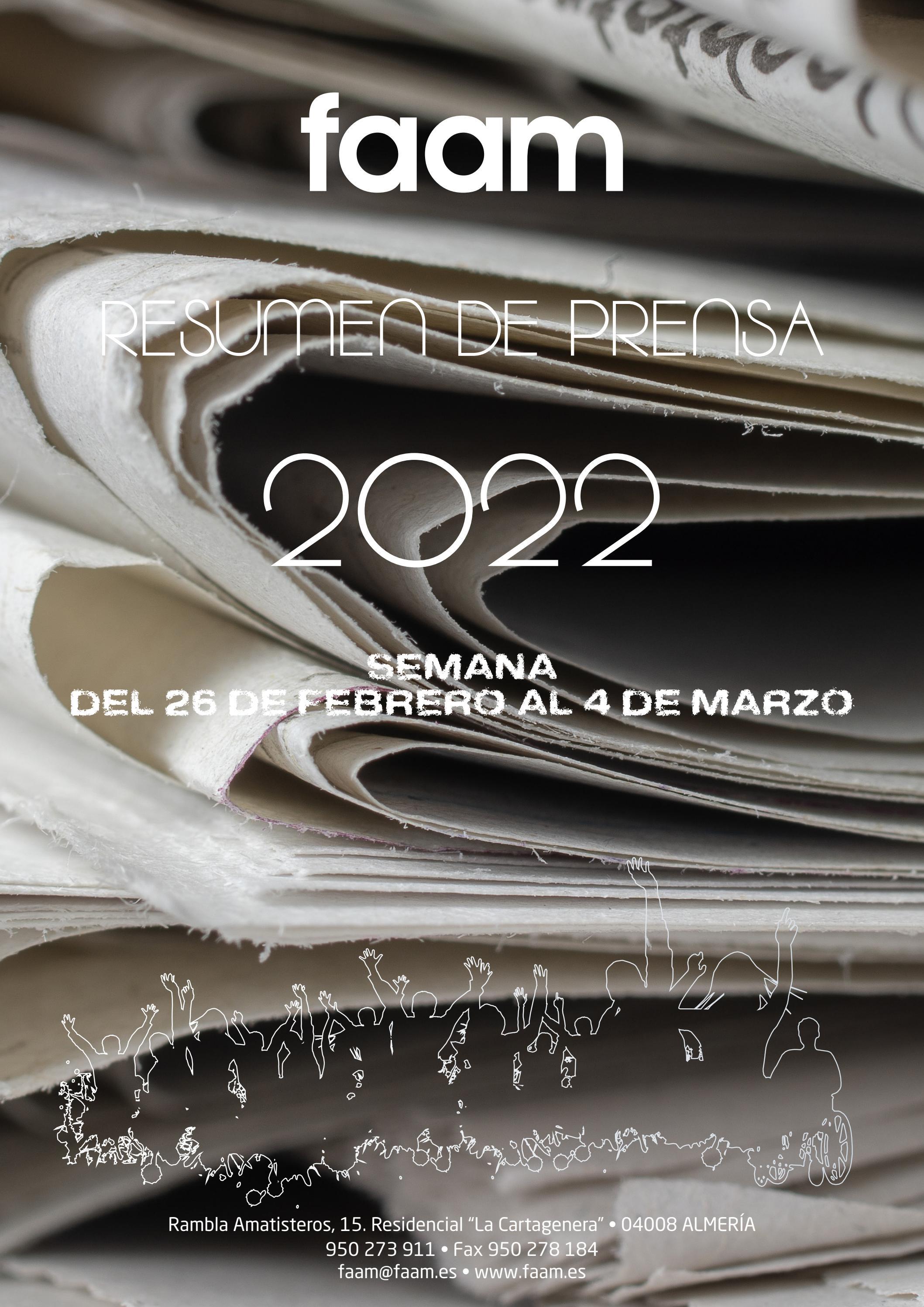 Dossier de prensa FAAM semana del 26 de febrero al 4 de marzo de 2022 ...