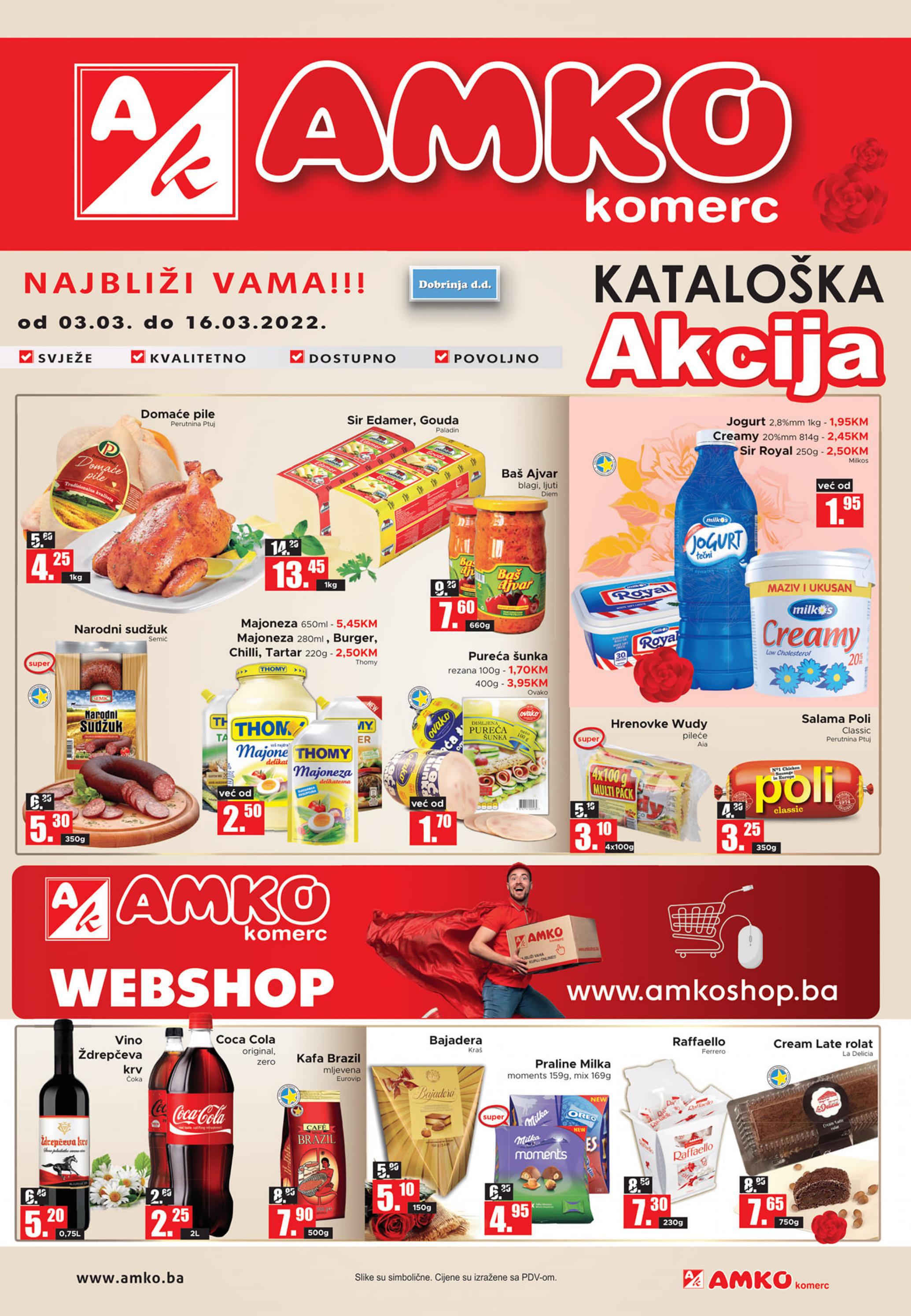 Amko komerc katalog od 03.-16.03.2022. by Catalog.ba - Issuu