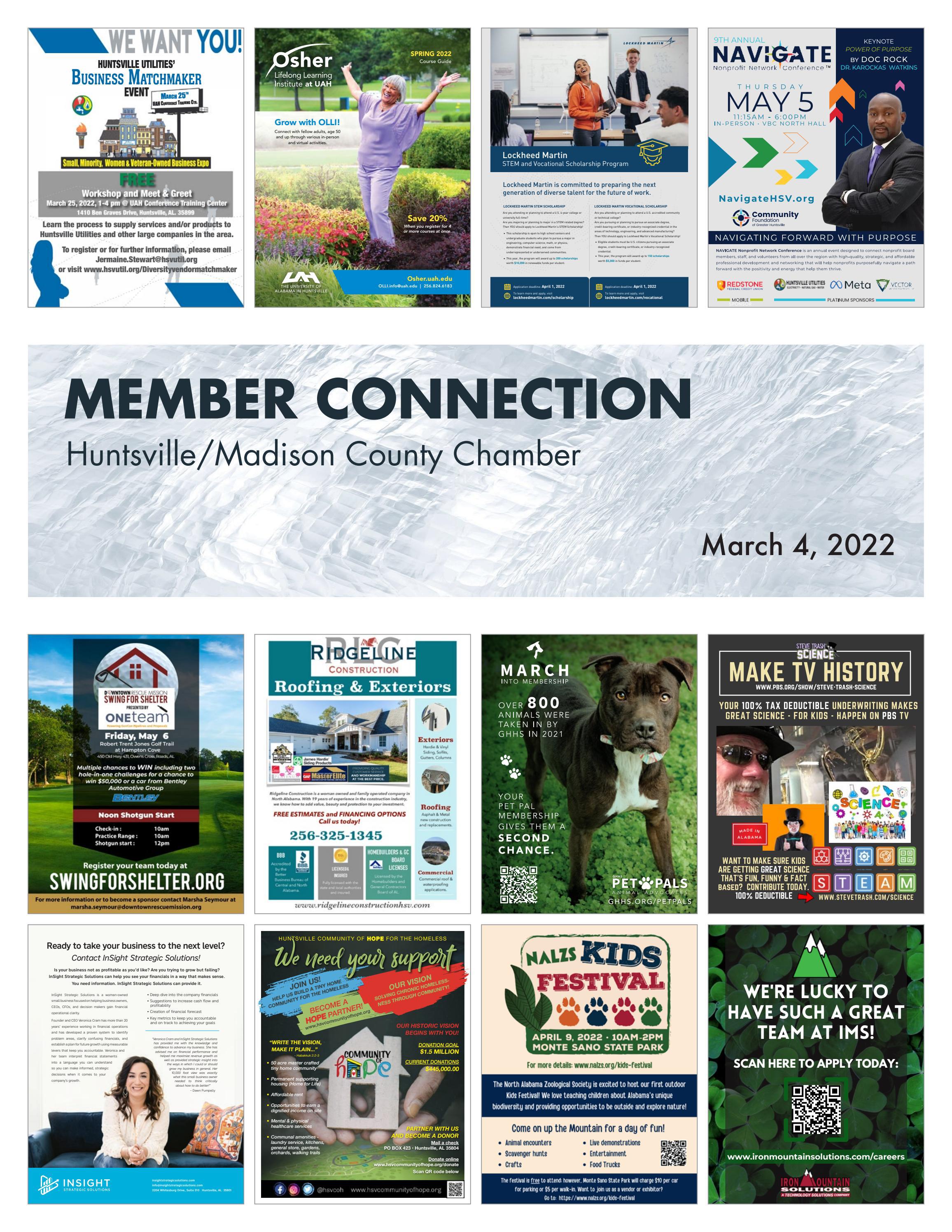 Member Connection, March 4, 2022 by Huntsville/Madison County Chamber ...