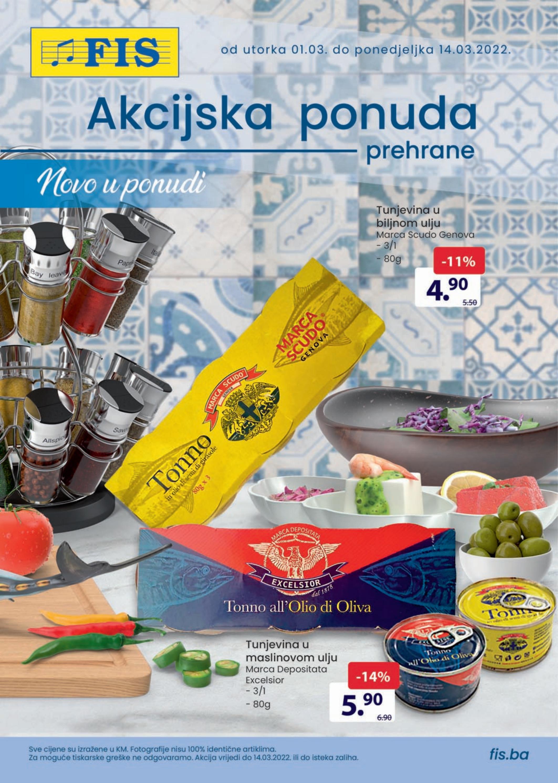 Fis katalog Prehrana i hemija od 01.-14.03.2022. by Catalog.ba - Issuu