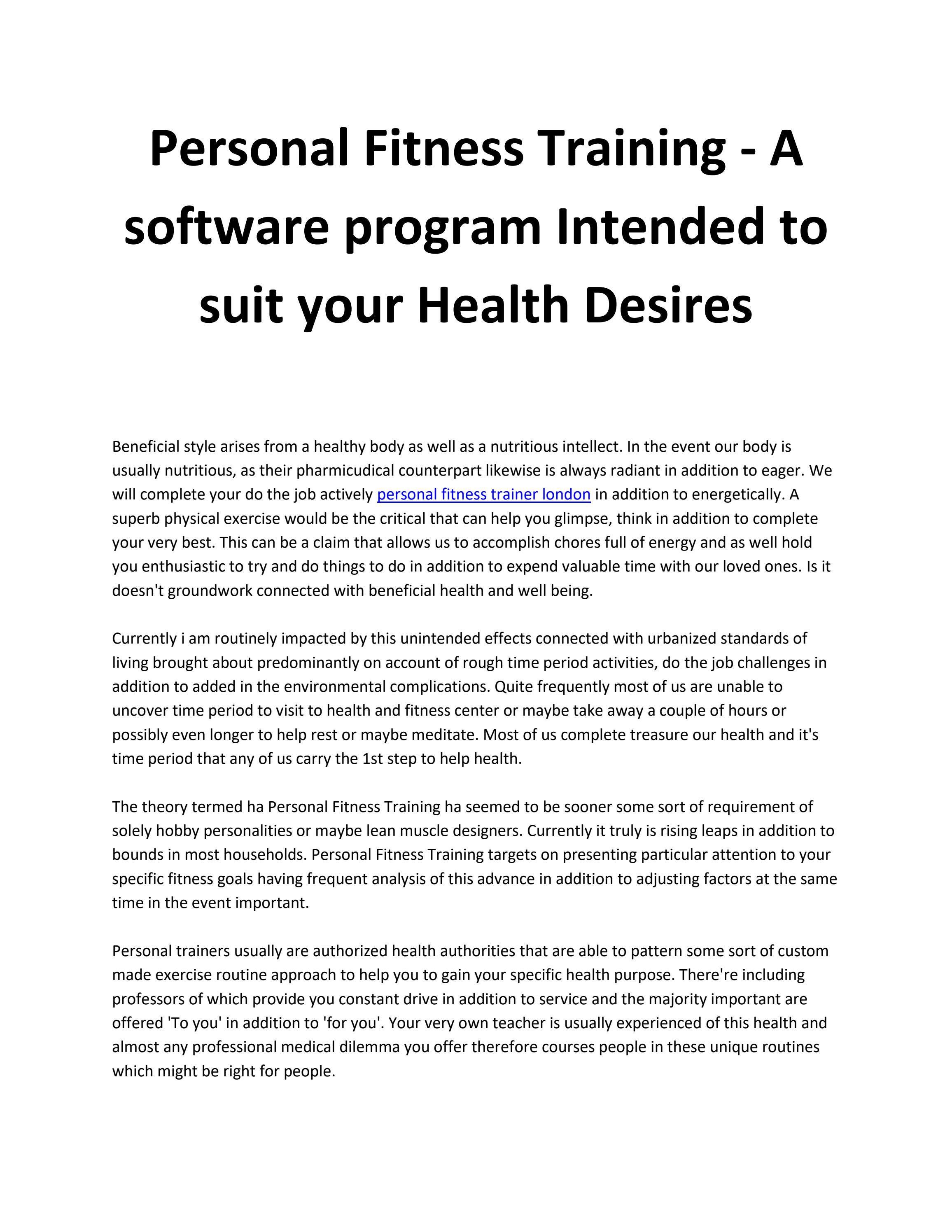 personal fitness trainer london by treepost - Issuu