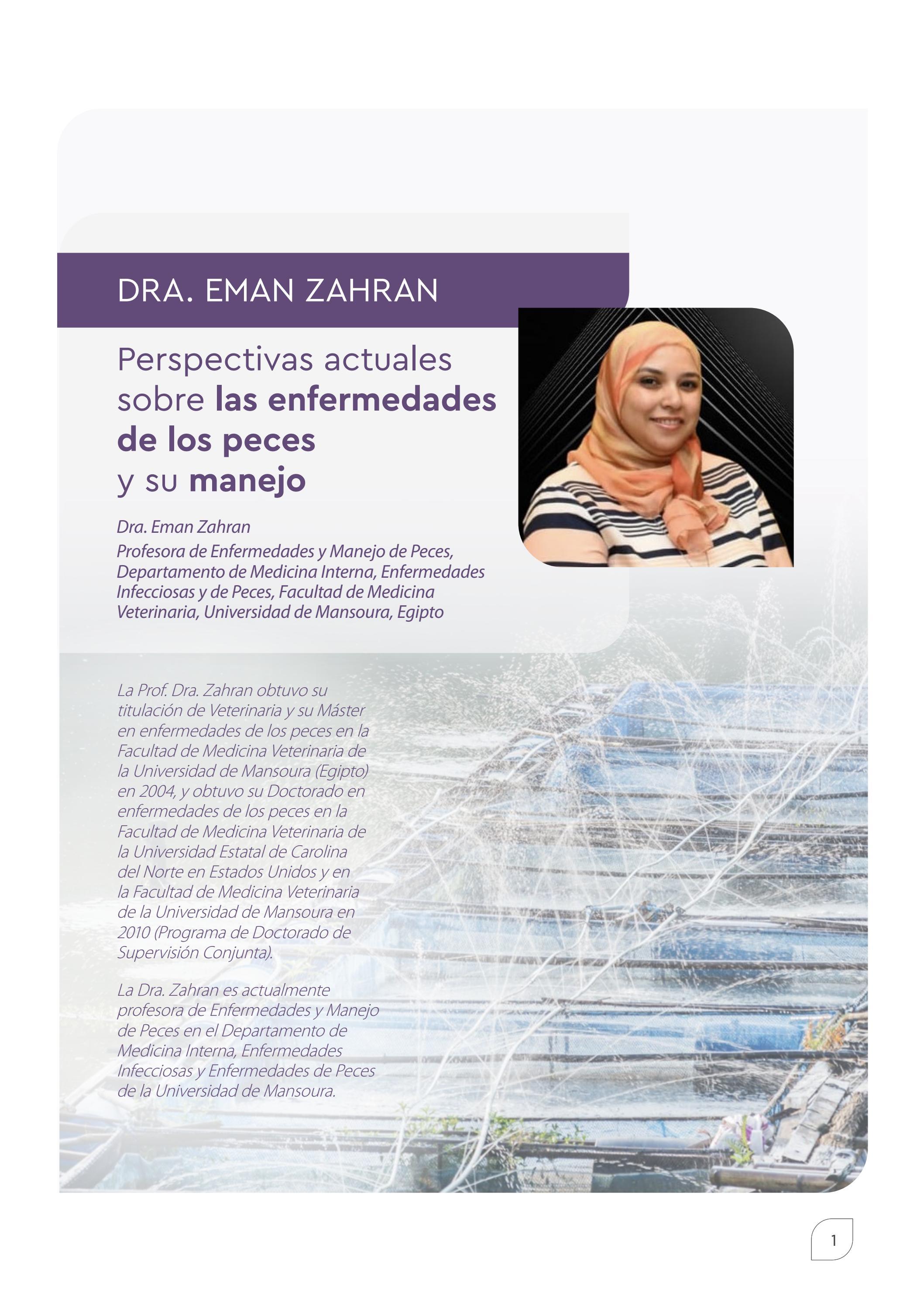 Dra. Eman Zahran - Perspectivas actuales sobre las enfermedades de los peces y su manejo by ...