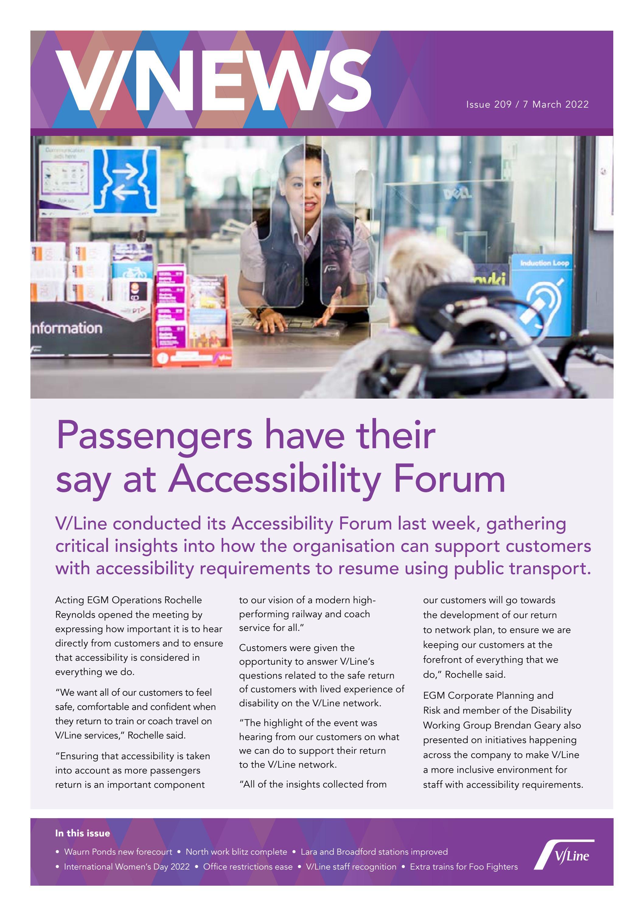 V/News issue 209 - Monday 7 March by V/Line - Issuu