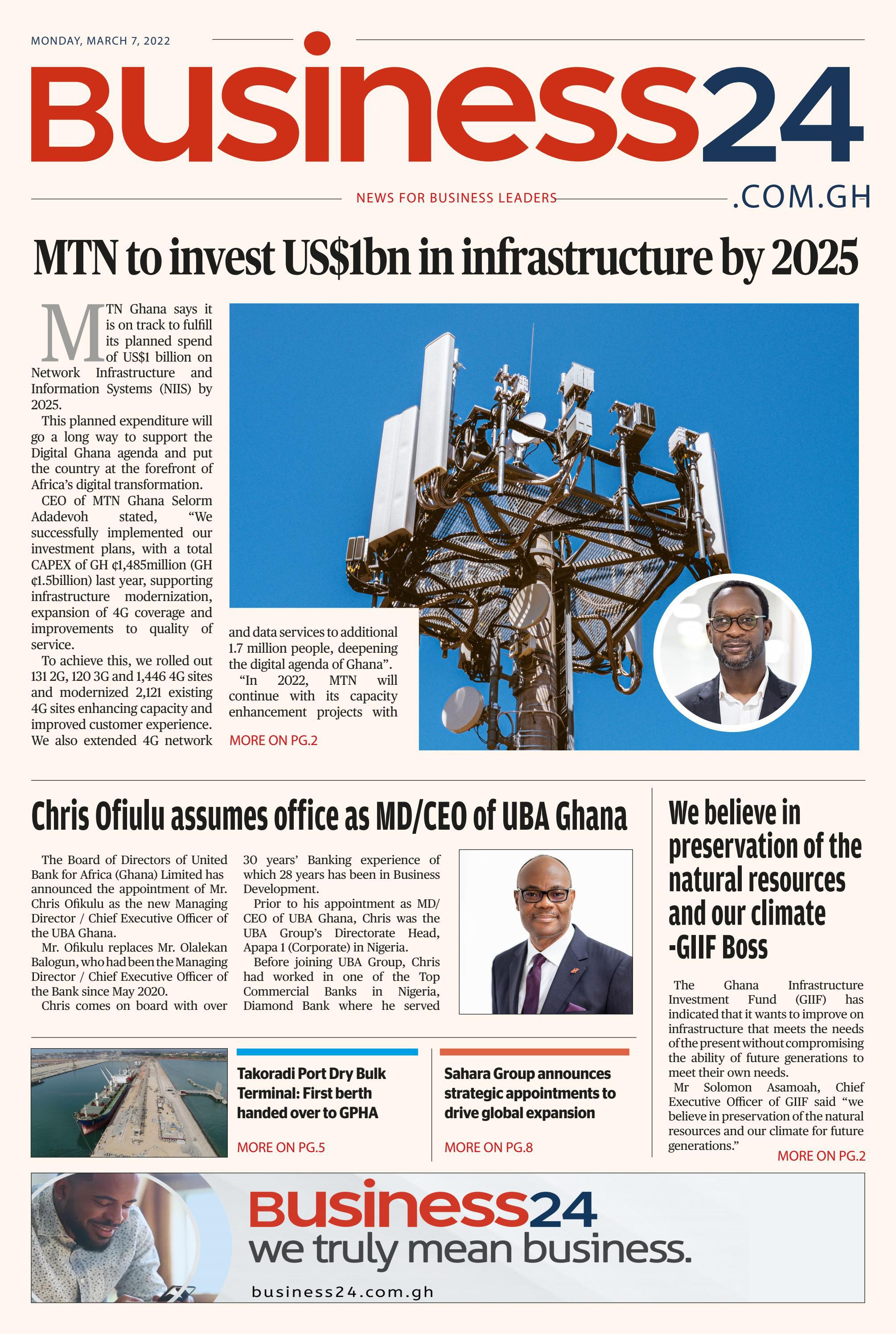 Business24 Newspaper 7 March 2022 by Business24 Online - Issuu