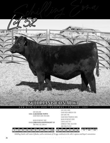 Schilling Cattle 6th Annual Production Sale by Melissa Grimmel Schaake ...
