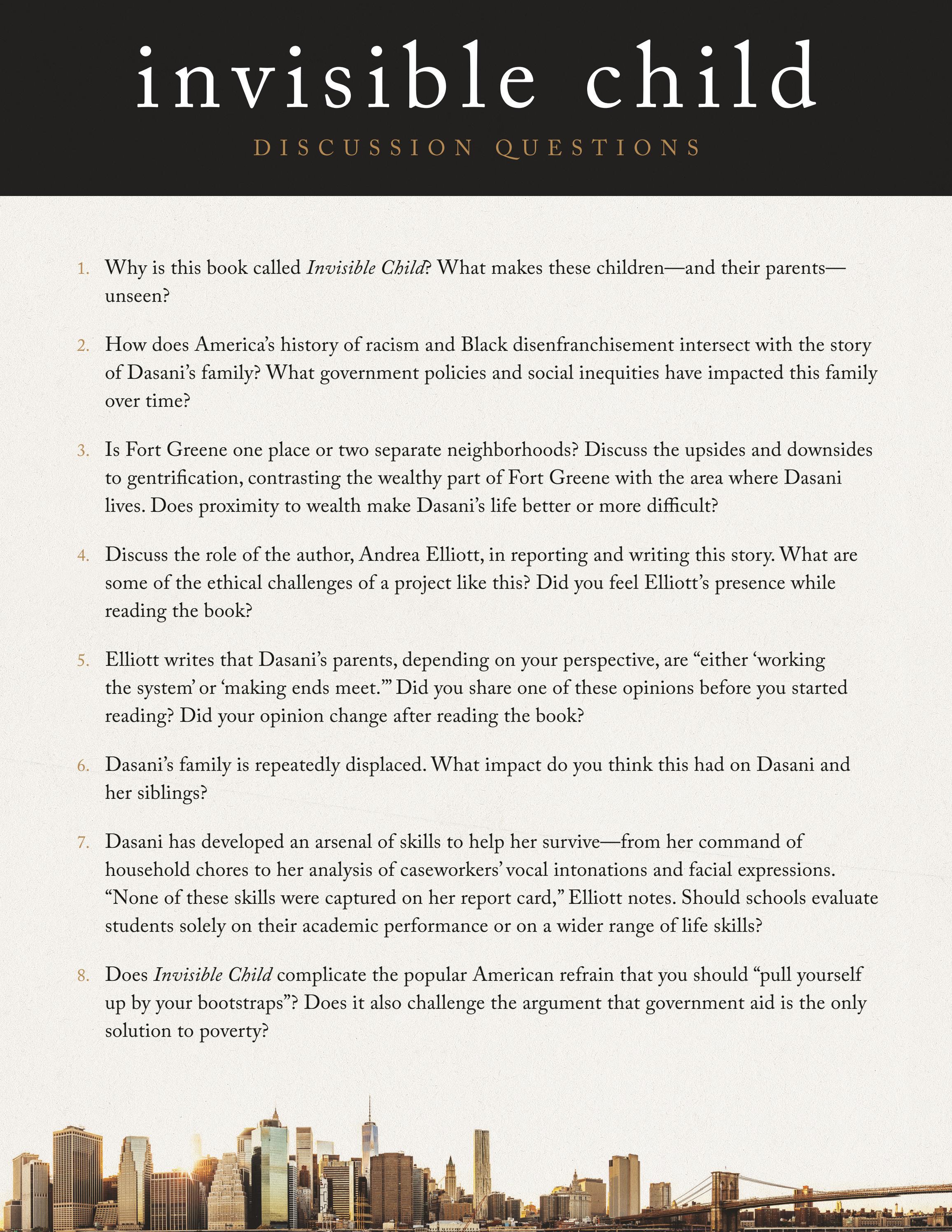 INVISIBLE CHILD Book Club Guide by PRH Library - Issuu