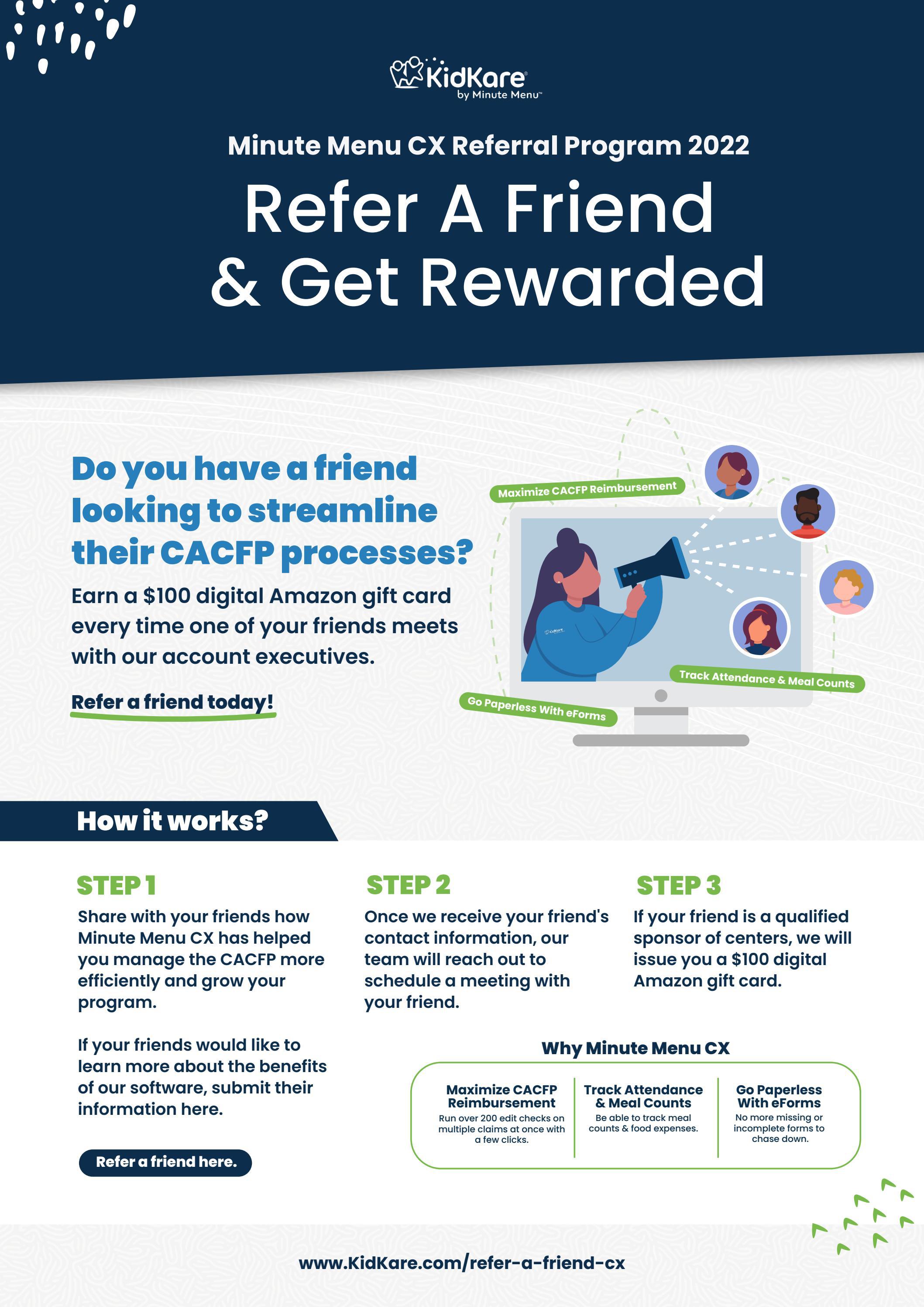 Minute Menu CX Referral Program 2022 by KidKare by Minute Menu - Issuu