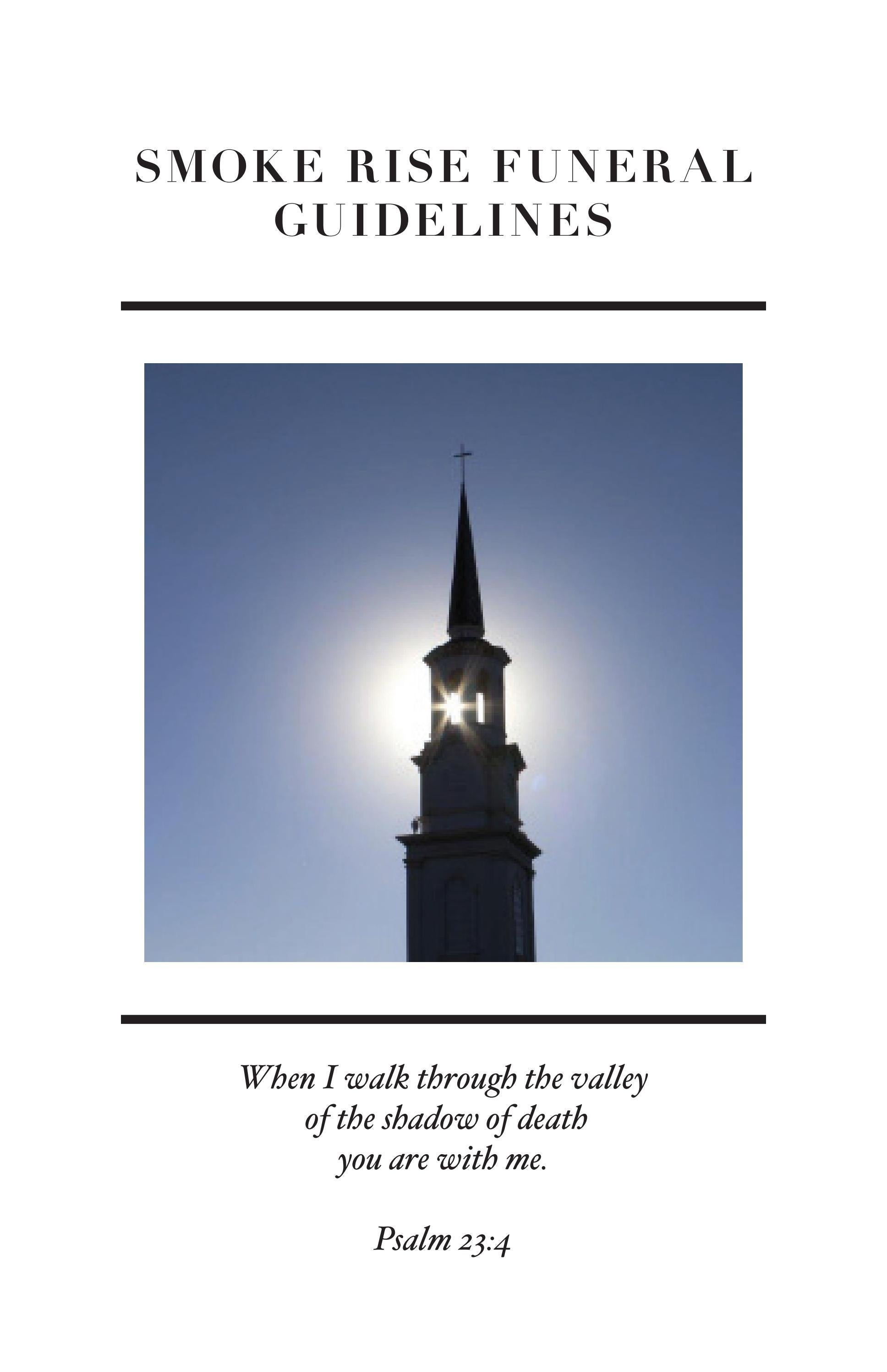 Funeral Brochure by Smoke Rise Baptist Church - Issuu