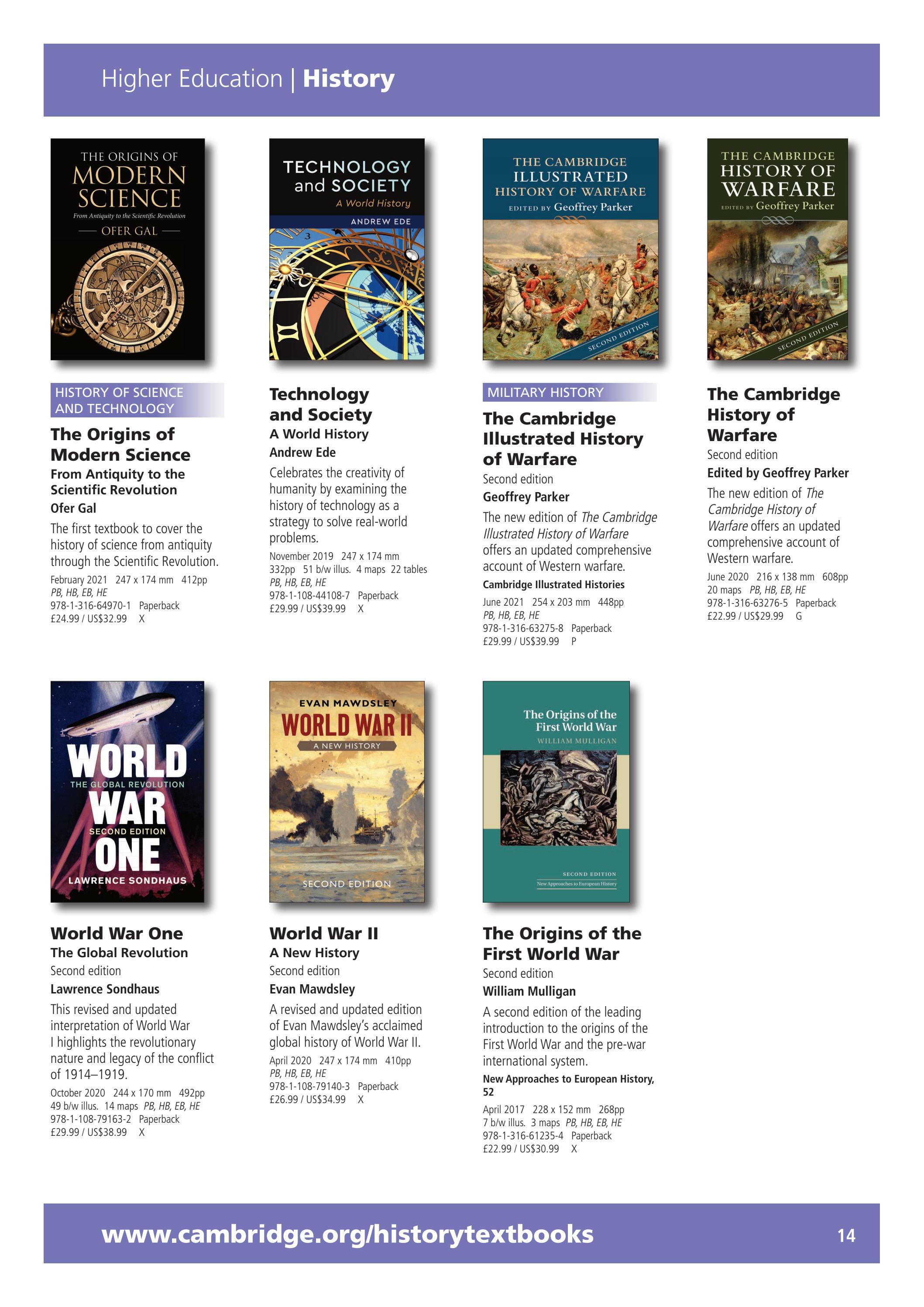 History Textbooks from Cambridge University Press - Spring 22 by ...