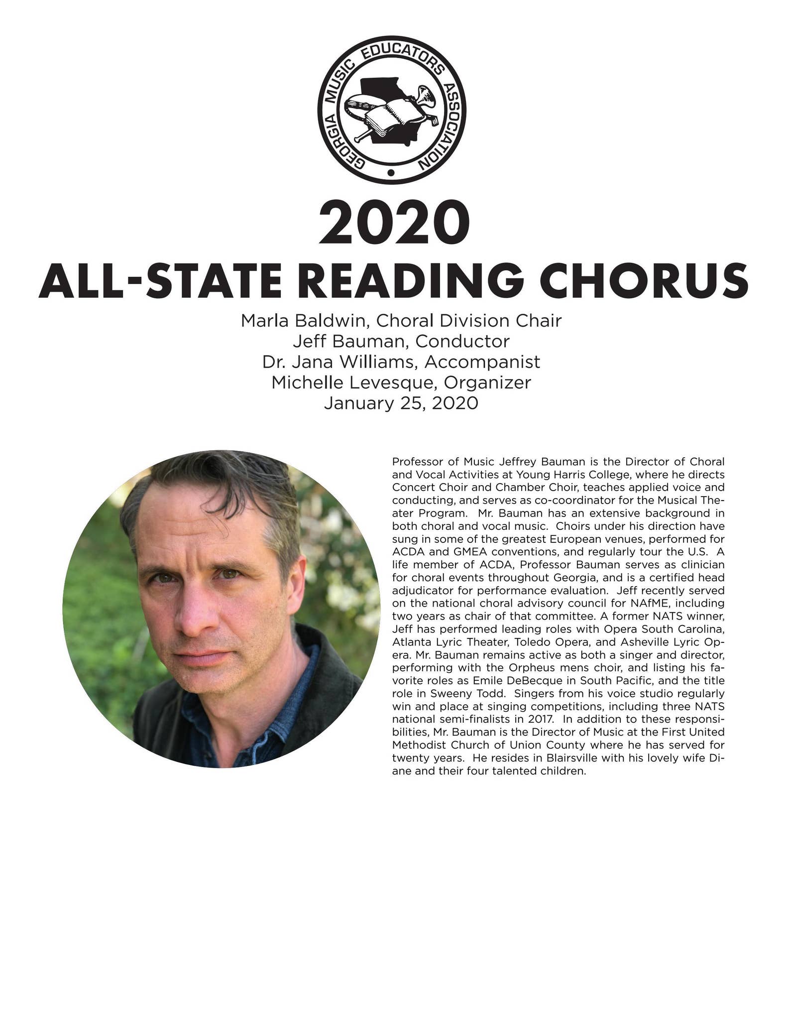 2020 All-State Reading Chorus Program by Georgia Music Educators ...